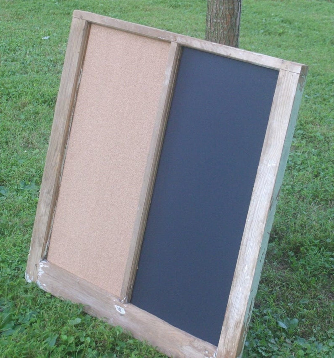 Rustic Message Board Organizer, Entryway Message Center, Chalk Board ...