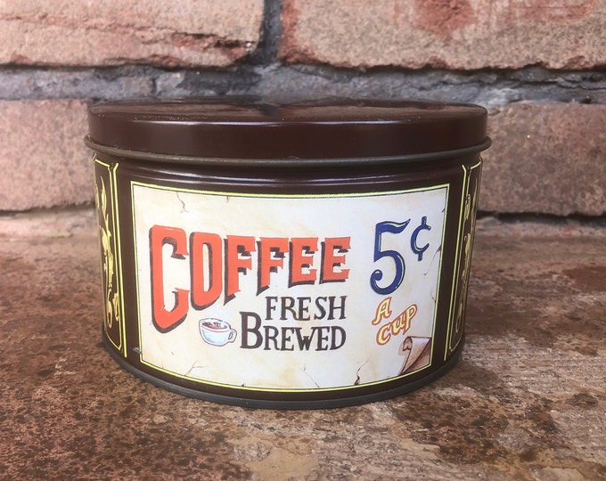 Vintage Mr Coffee Tin, Collectible Coffee Tin, 1980s Coffee Tin, Coffee ...