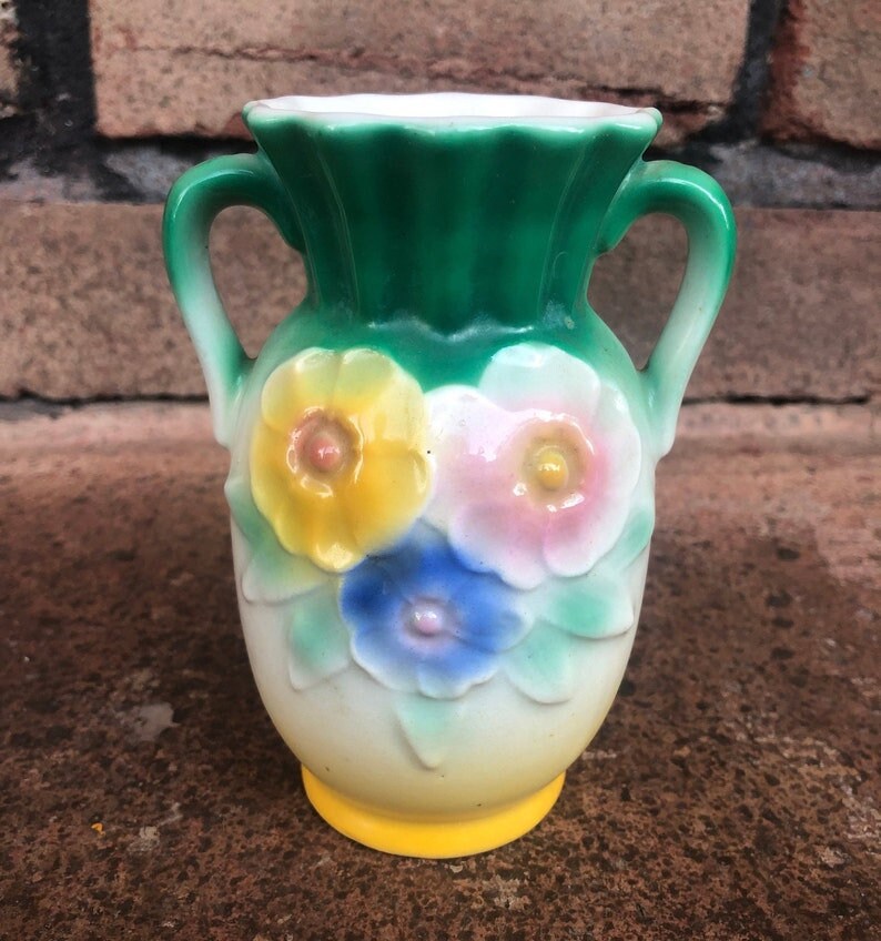 Vintage Small Vase Floral Vase Made in Czechoslovakia - Etsy