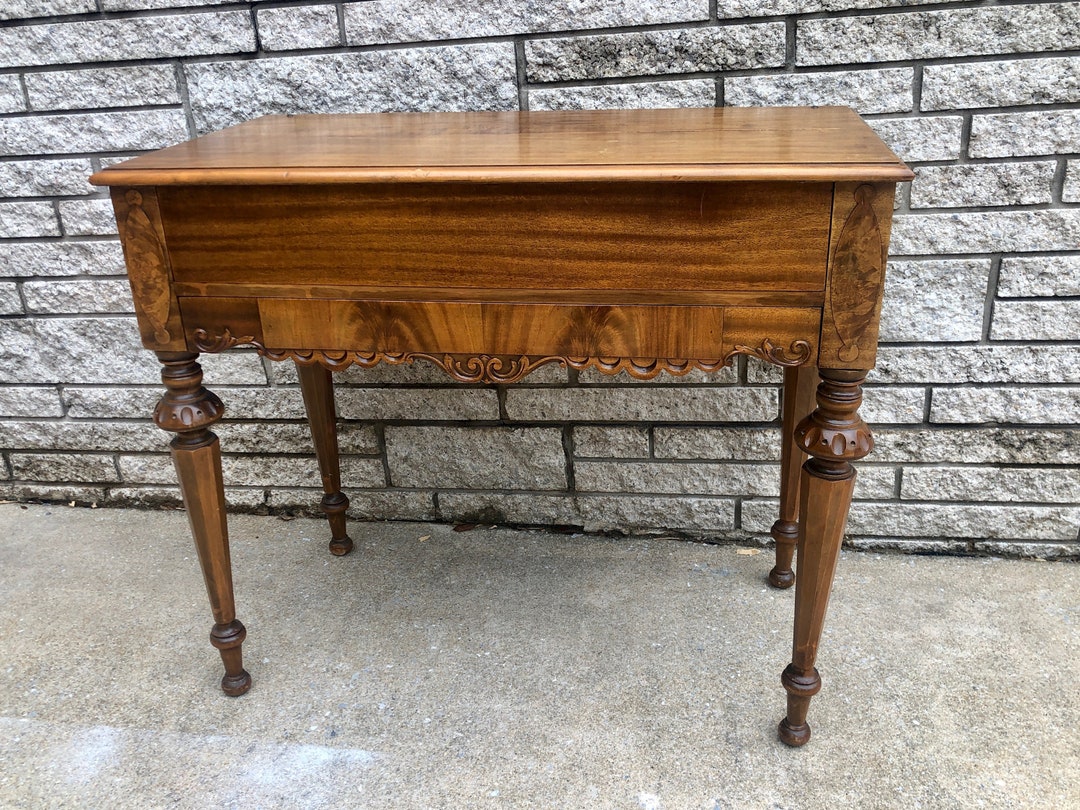 Vintage Spinet Desk, Flip Top Writing Desk, Secretary Desk, Vintage ...
