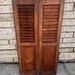 Set of Rustic Wood Shutters, Pair of Shutters, Shutter Panel, Louvered ...