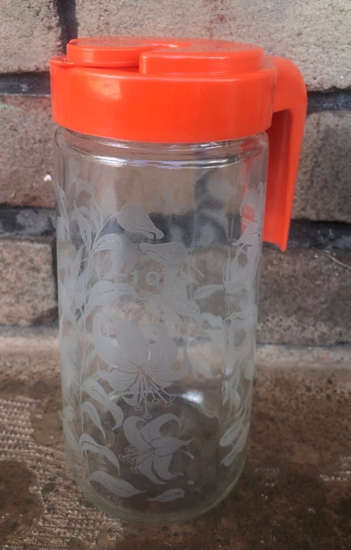 Vintage Tang Pitcher Anchor Hocking Glass Pitcher Juice | Etsy