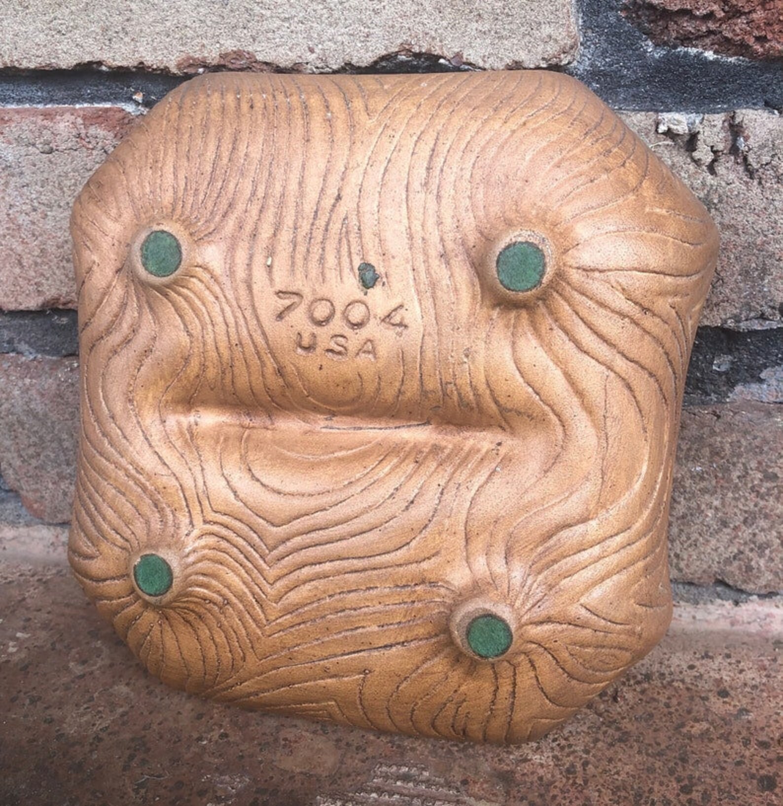 Mid Century Red Ash Tray Large Square Ashtray Wood Grain - Etsy