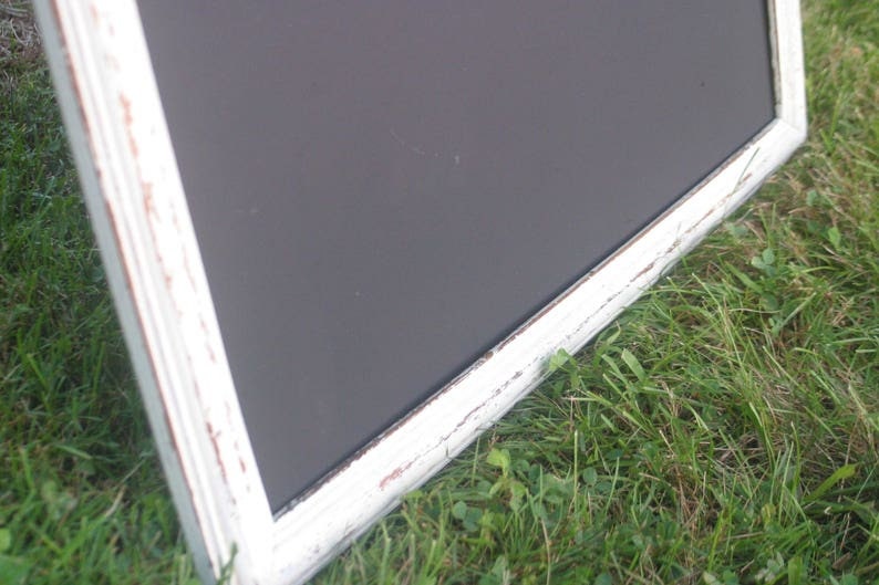 Chalk Board and Cork Message Board Family Message Center - Etsy