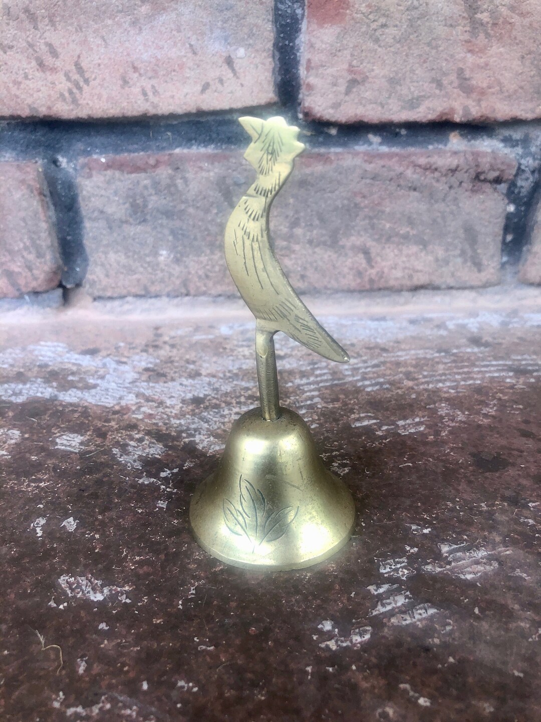 Vintage Rooster Brass Bell, Rooster Bell, Decorative Rooster Bell, Farm ...
