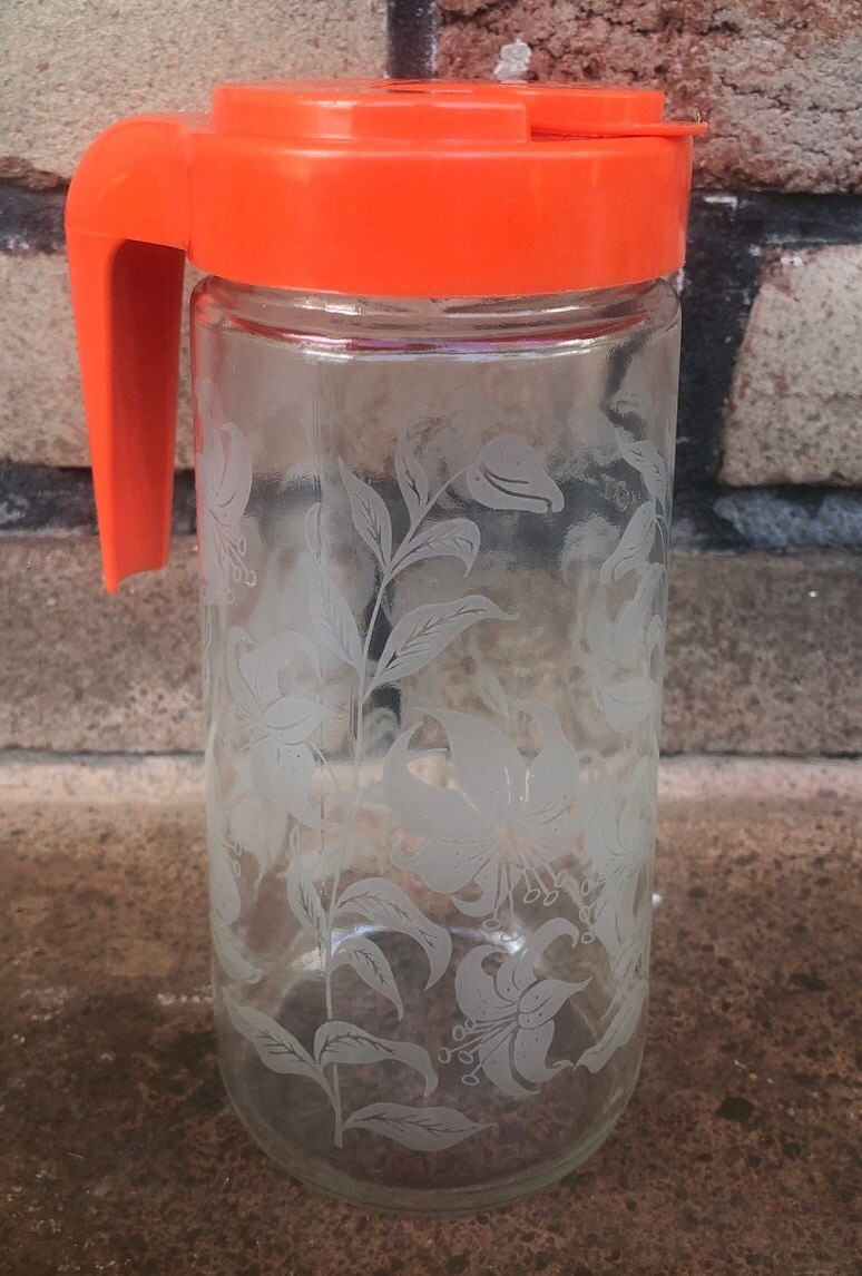 Vintage Tang Pitcher Anchor Hocking Glass Pitcher Juice - Etsy