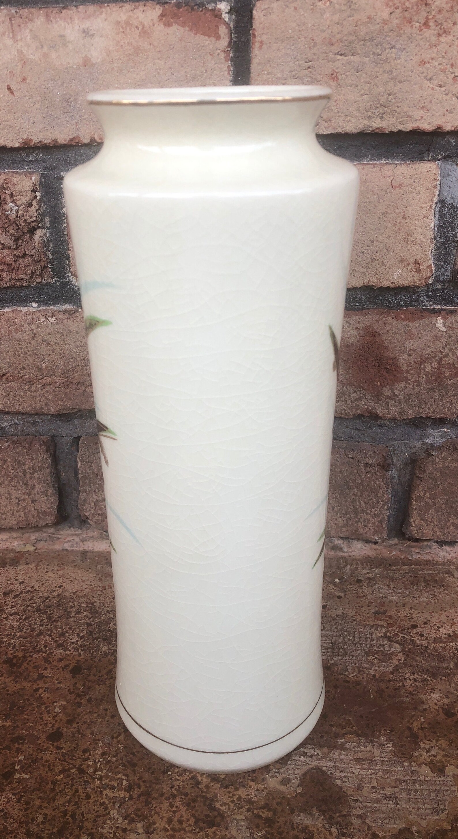 Vintage Japanese Iris Vase Toyo Japan Flower Vase Iris - Etsy