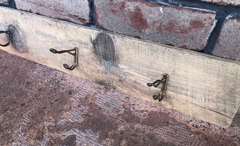 Vintage Farm House Coat Hooks Rustic Barn Wood and Double - Etsy