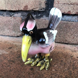Vintage Pink Pelican Figurine Small Pelican Statue Ceramic - Etsy