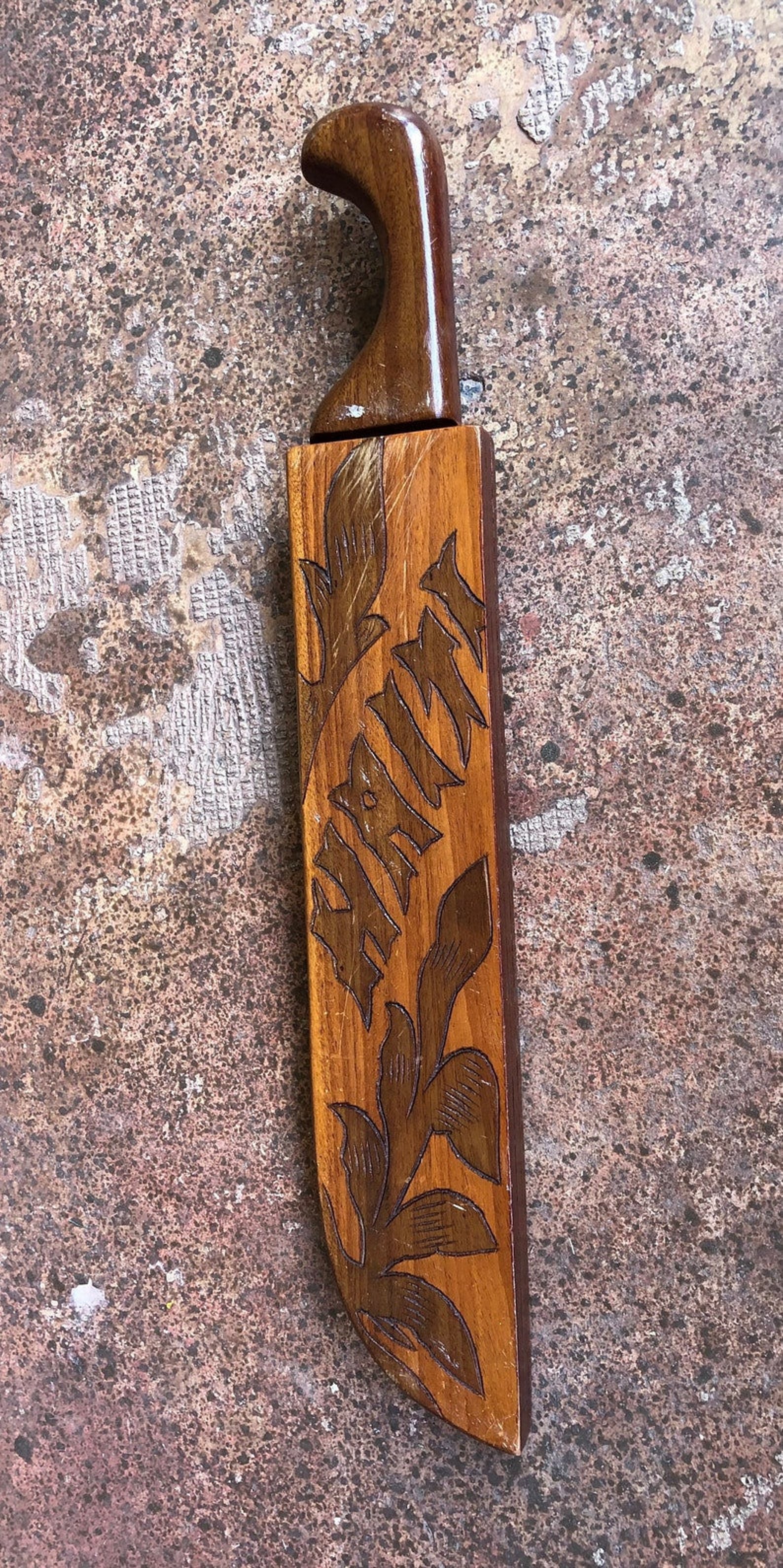 Vintage Decorative Wooden Sword Haiti Dagger Sheath - Etsy