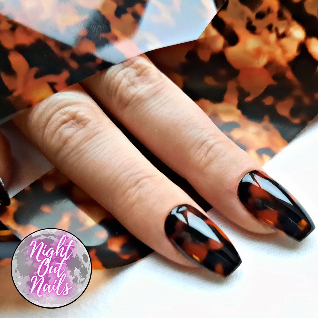 Tortoise Shell Nail Foils Tortoise Shell Nails Tortie Nails Nail Foils ...