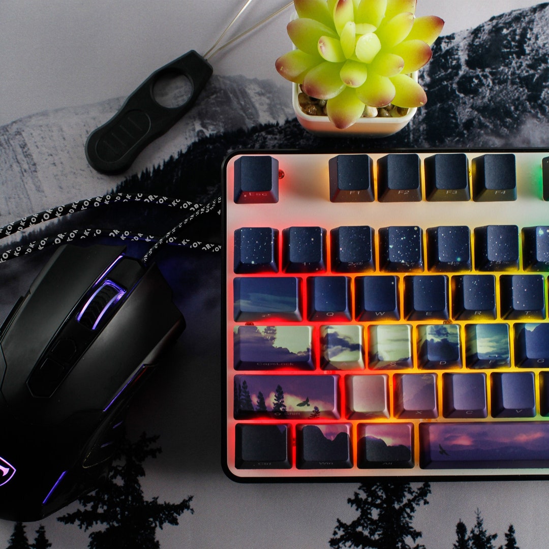 Mechanical Keyboard Keycaps Sunrise Keycaps for Cherry MX Stem ...