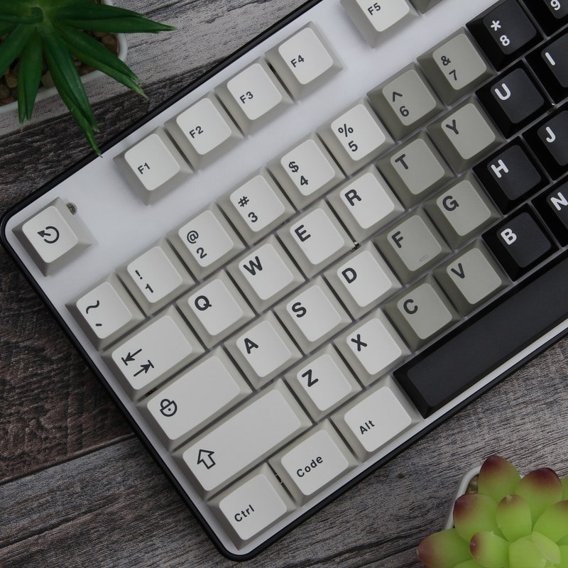 Black and White Keyboard Keycaps - Etsy