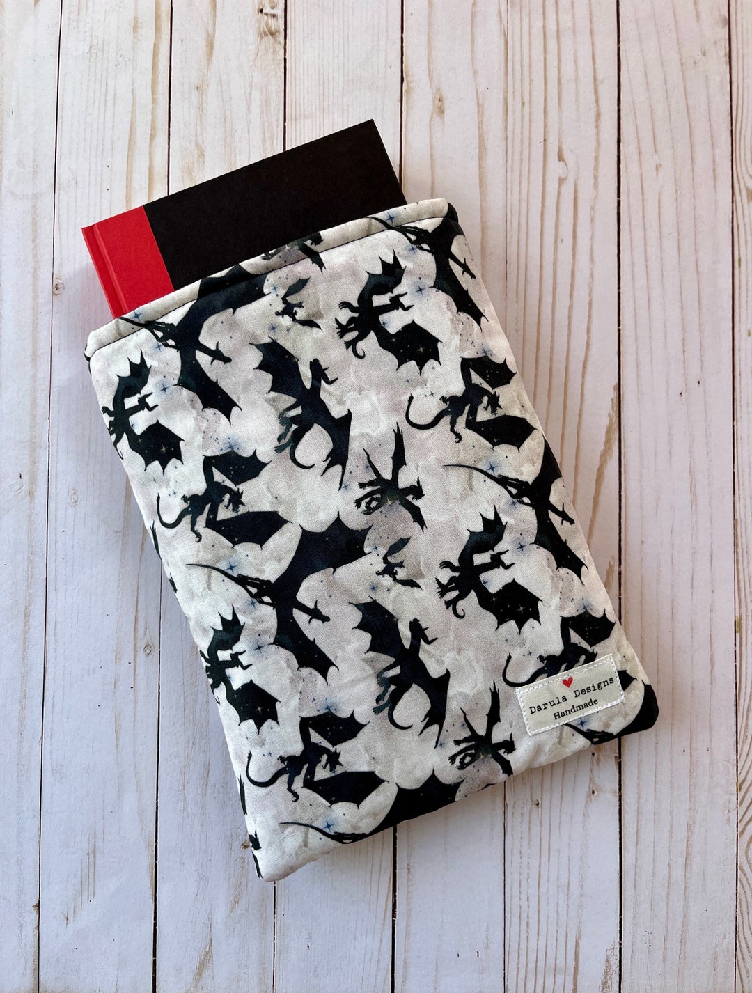 Fourth Wing Dragon Booksleeve Book Pouch Book Cover Padded Book Sleeve ...