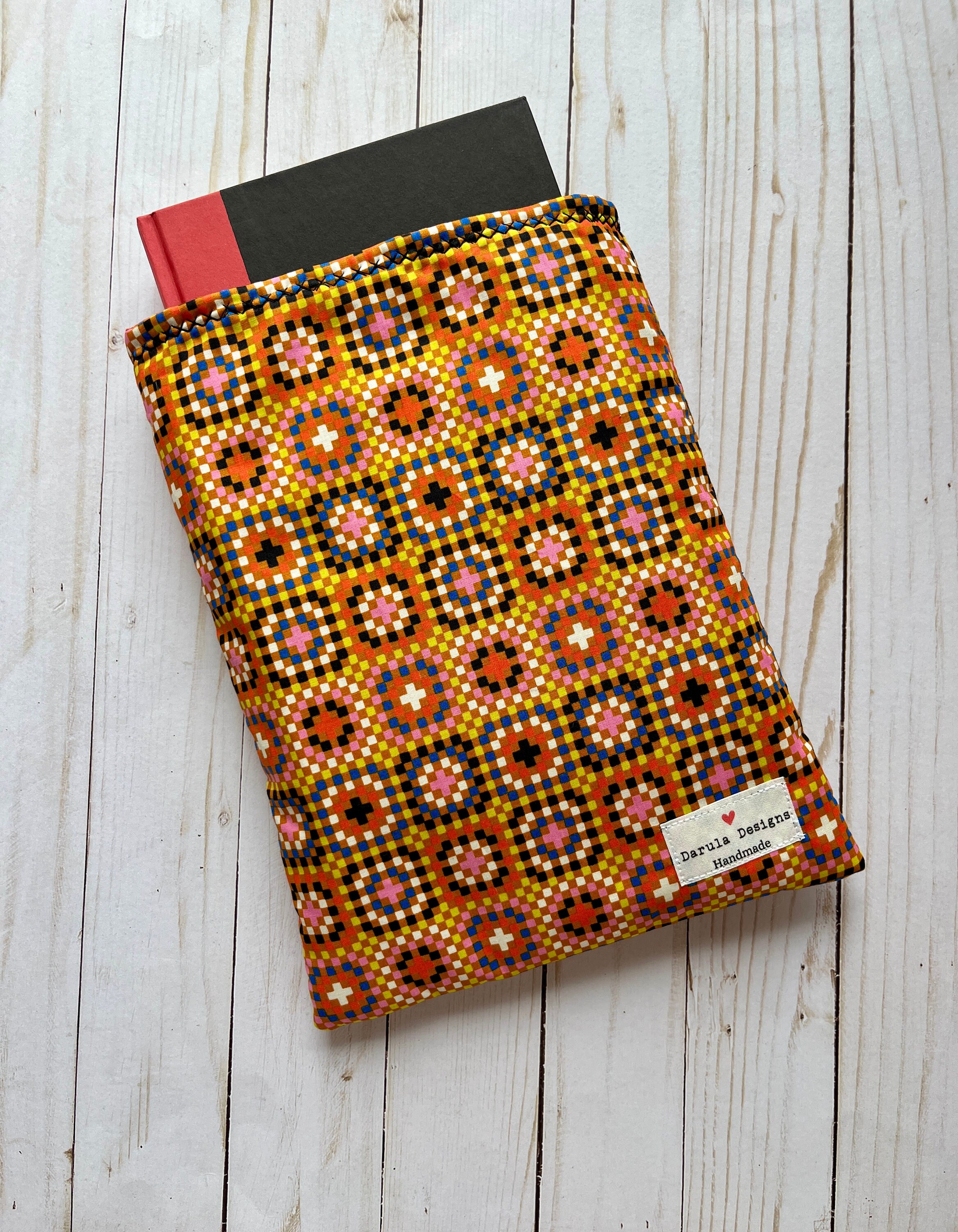 Brown Granny Square Booksleeve Book Sleeve Book Pouch Book Cover Padded ...