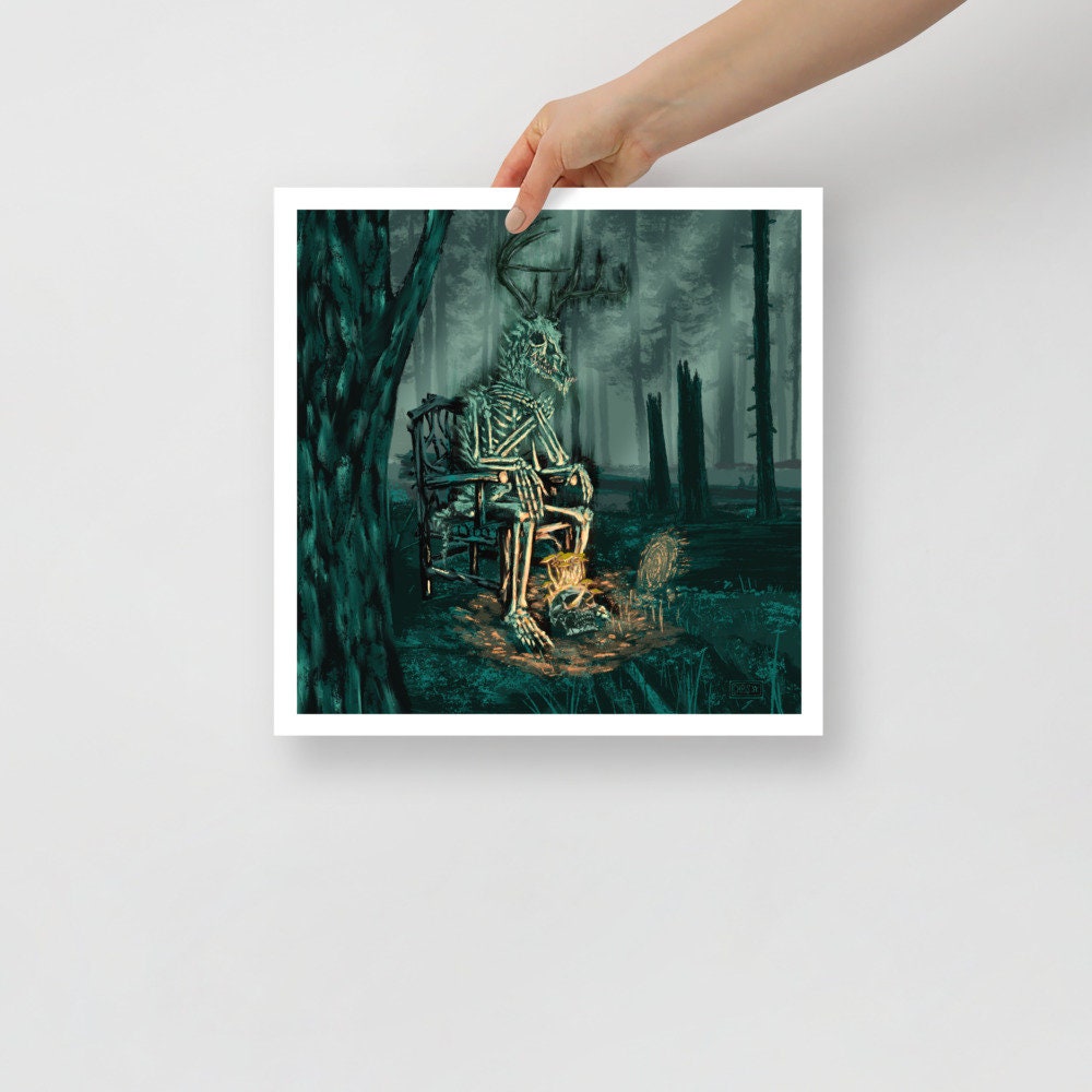 Seated Wendigo Poster - Etsy