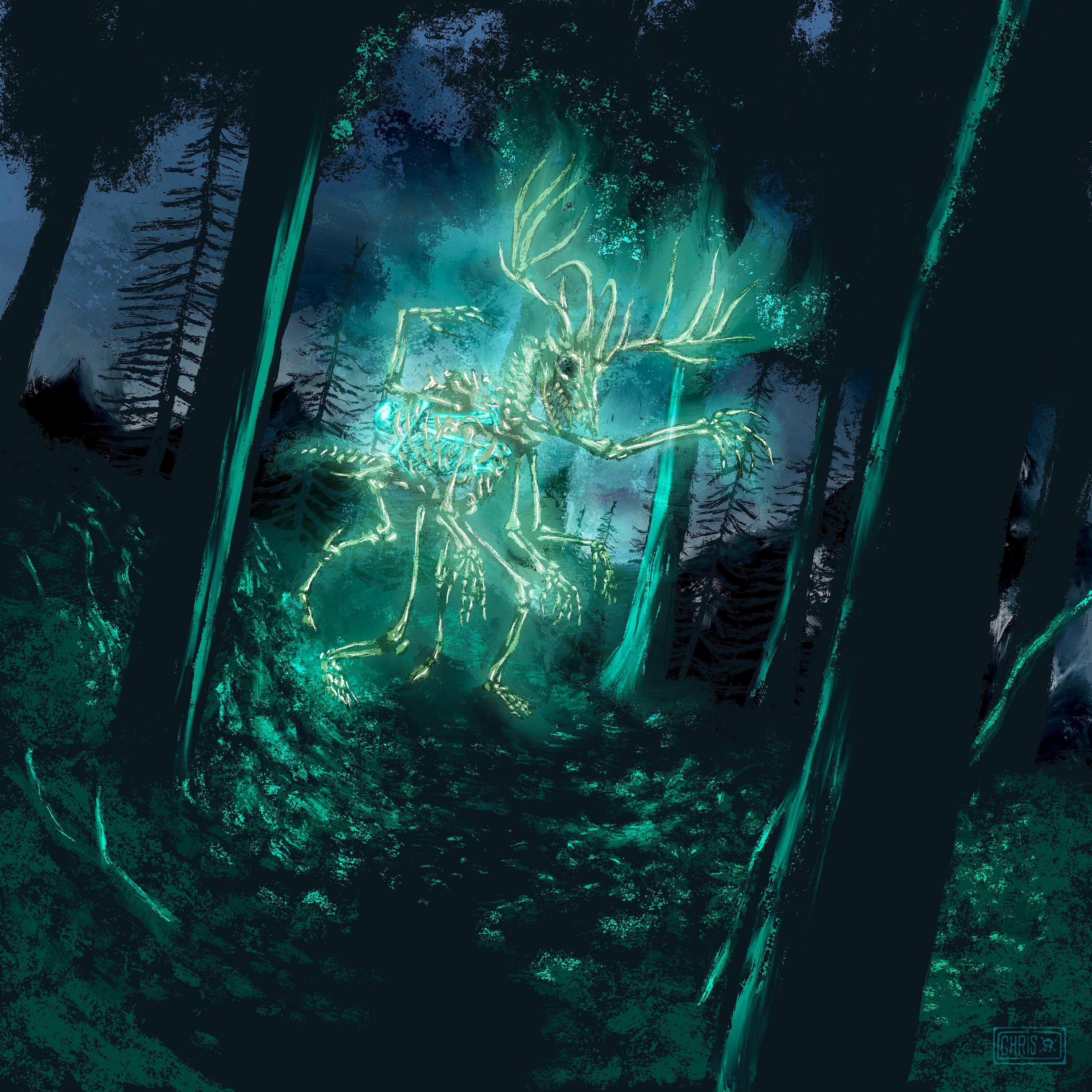 Mountain Wendigo Poster - Etsy