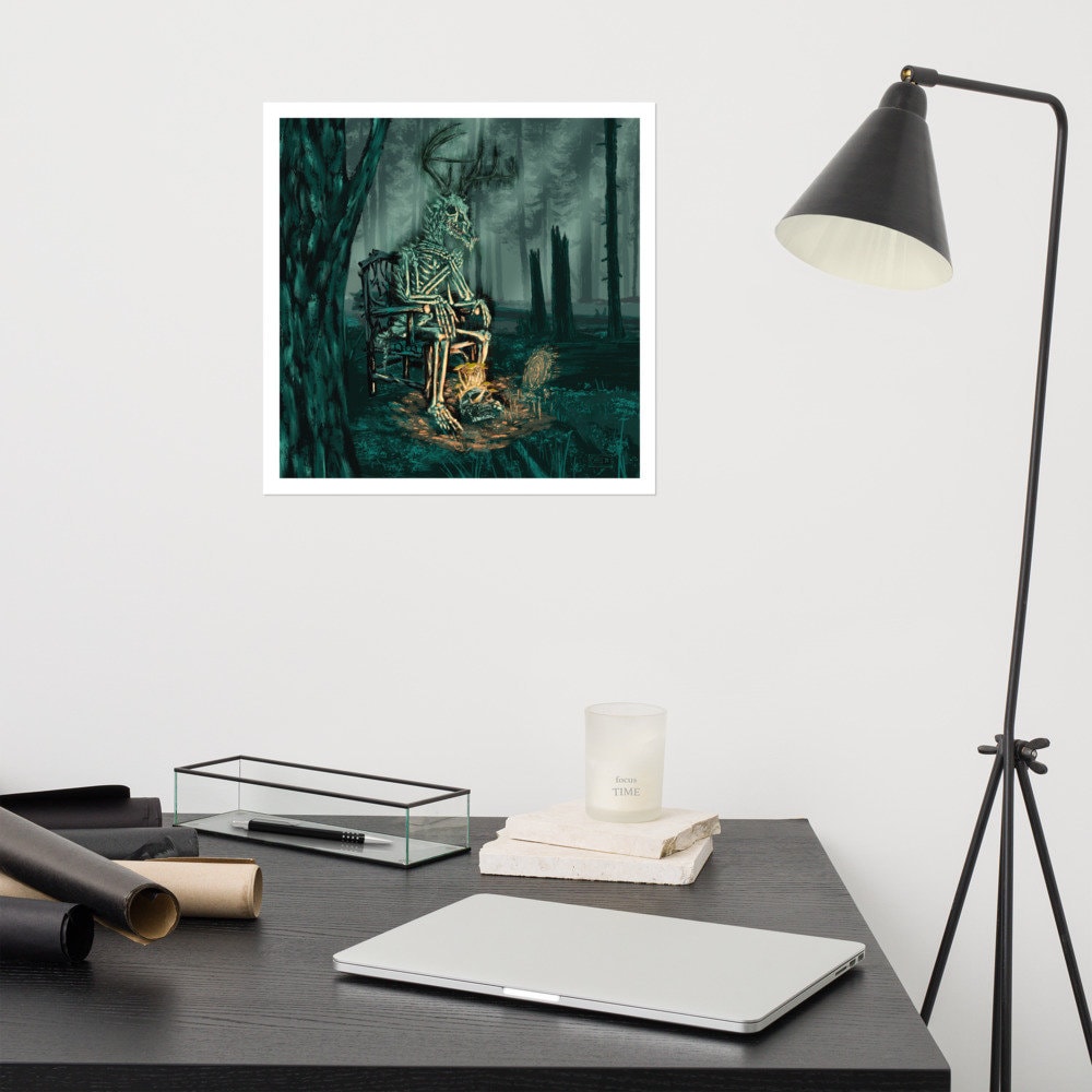 Seated Wendigo Poster - Etsy