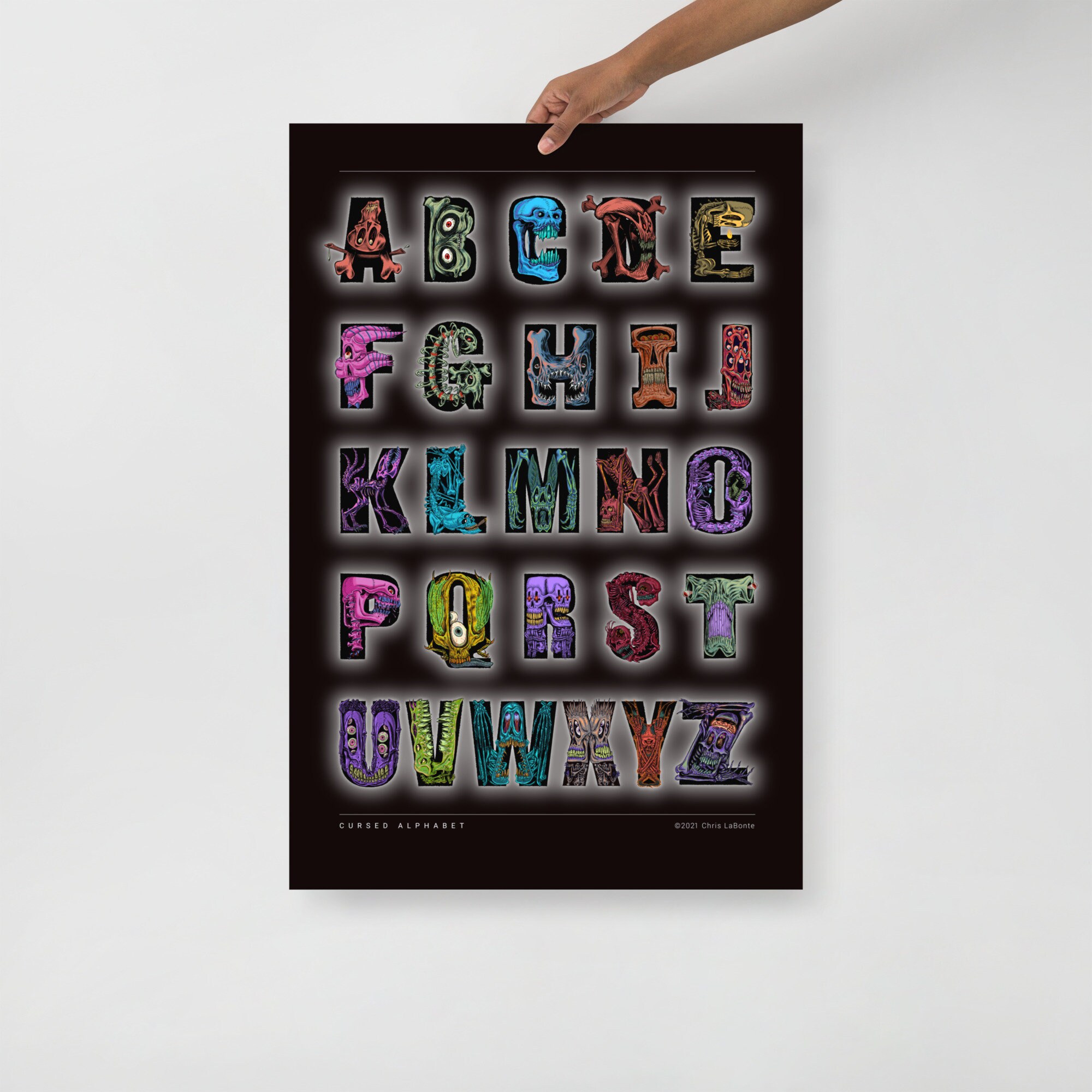 CURSED ALPHABET Poster - Etsy Australia