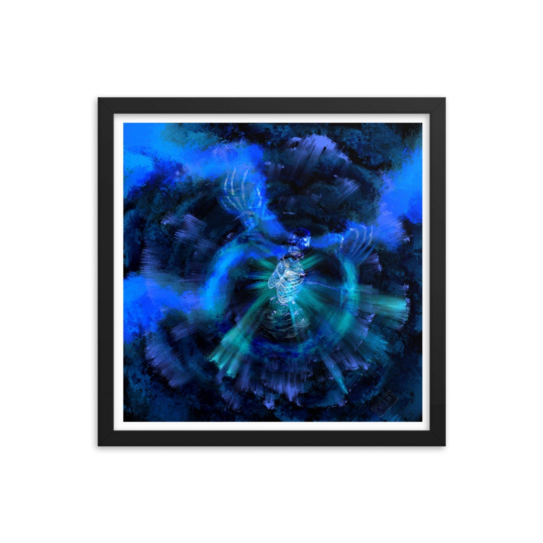 THE WELL (blue Variant)framed Poster - Etsy