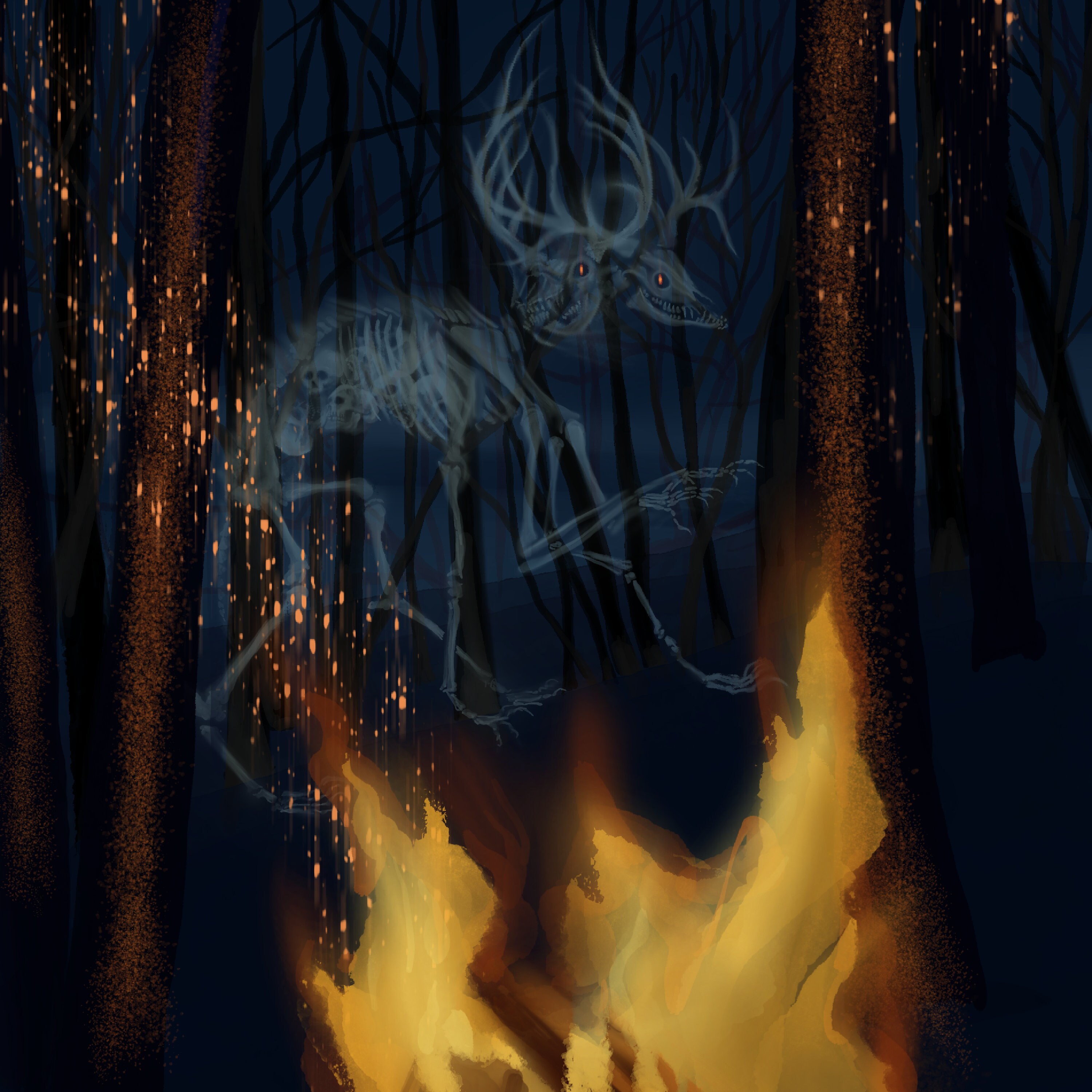 Wendigo by Firelight - Etsy
