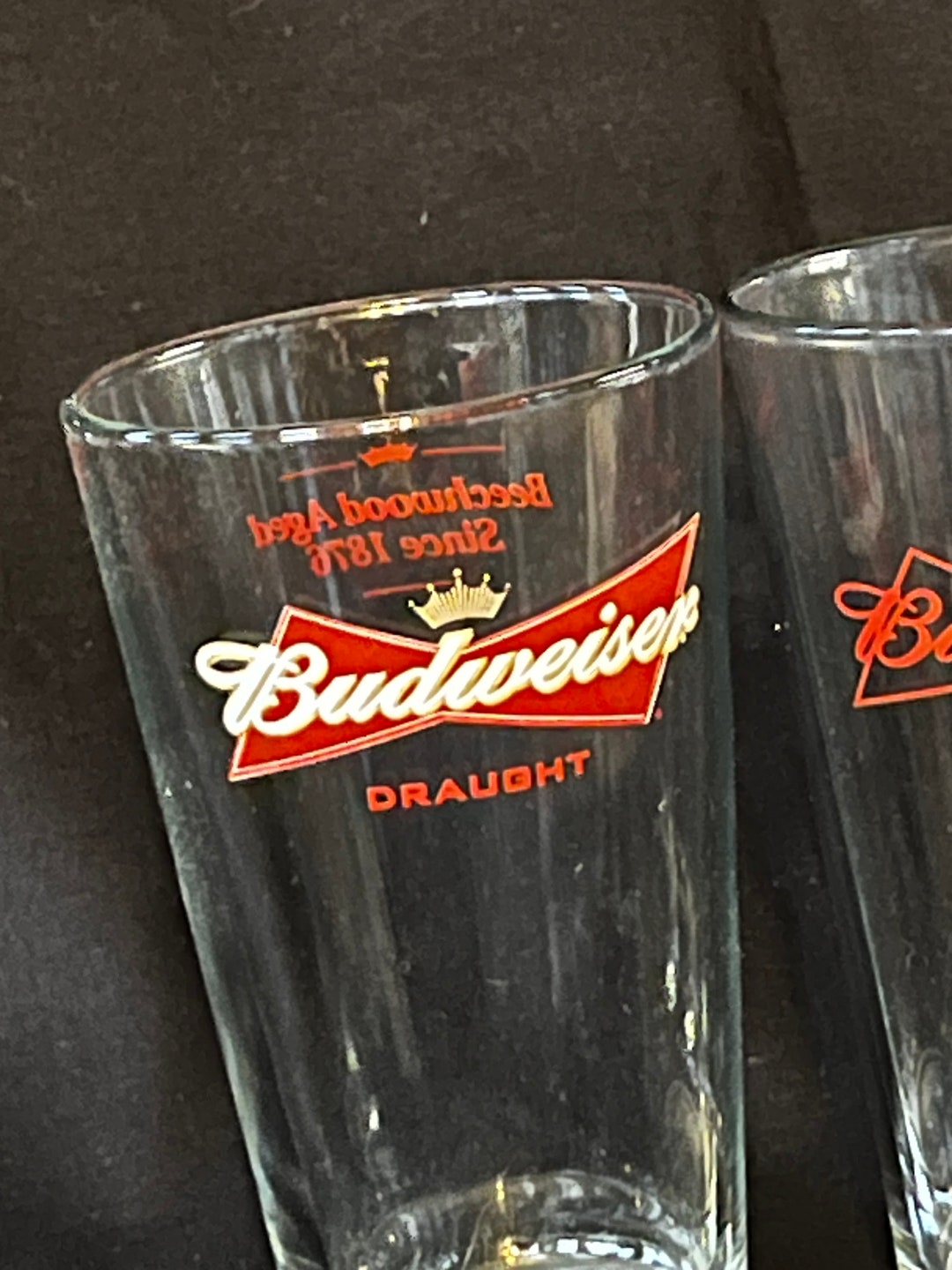 Budweiser Bow Tie Crown Pint Glasses “king of Beers” 16oz. 3 Diff ...