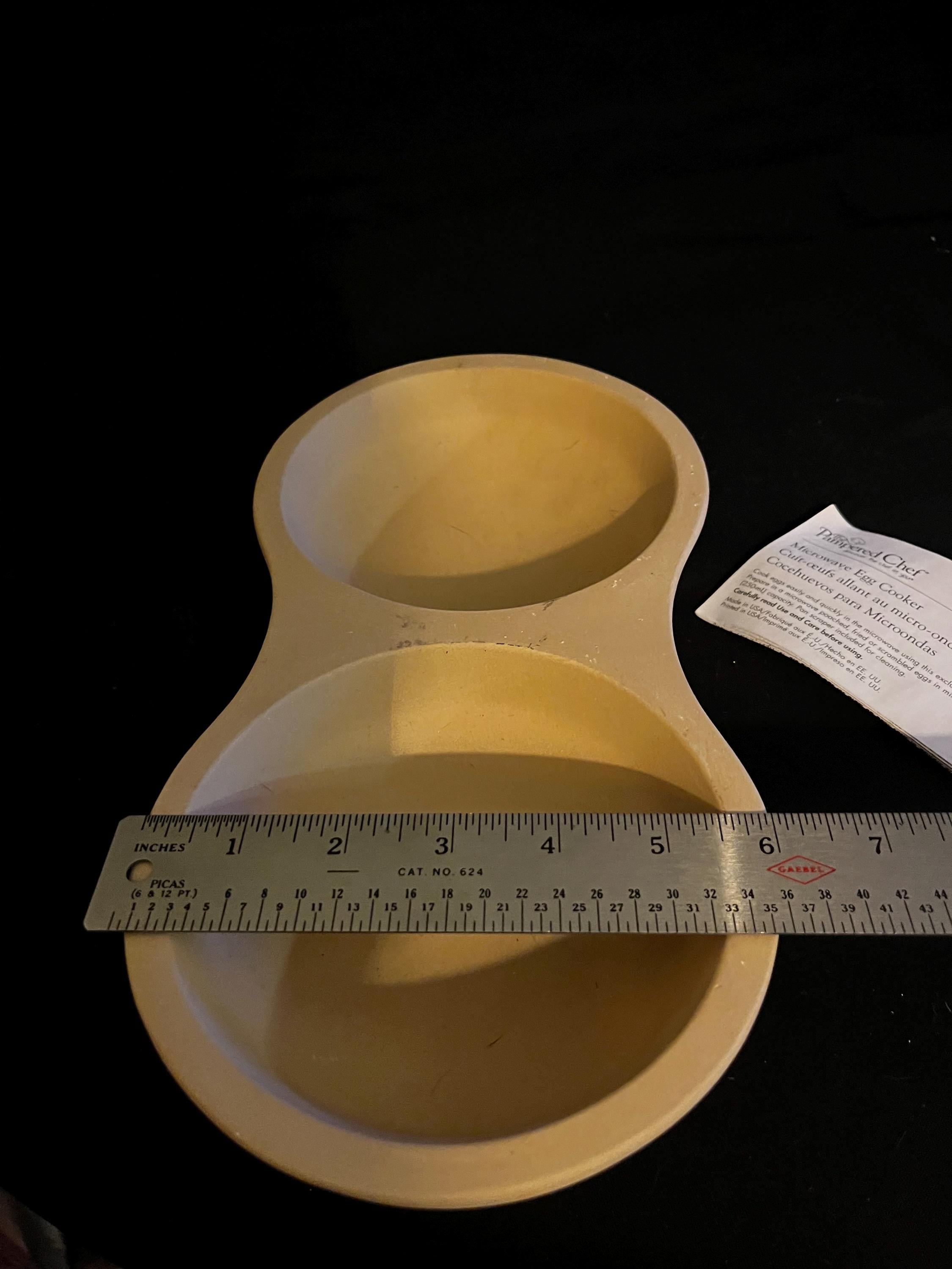 Pampered Chef-stoneware-double Egg Cooker-retired - Etsy