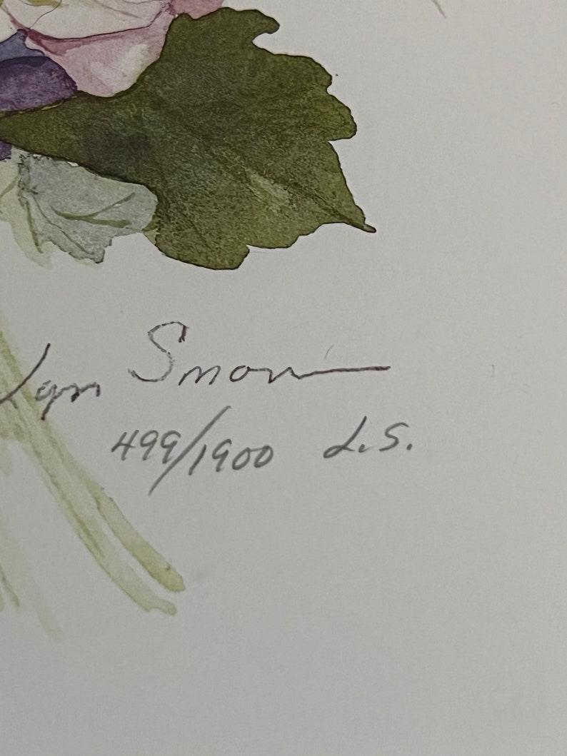 Wild Flowers, Signed Lyn Snow Limited Edition Lithograph - Etsy