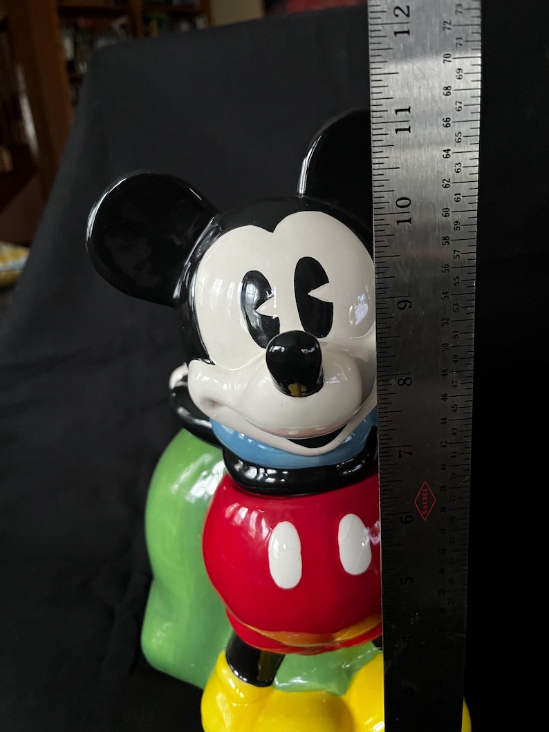 DISNEY Cookie Jar-mickey Mouse W/christmas Gift Bag + Presents-jcpenney ...