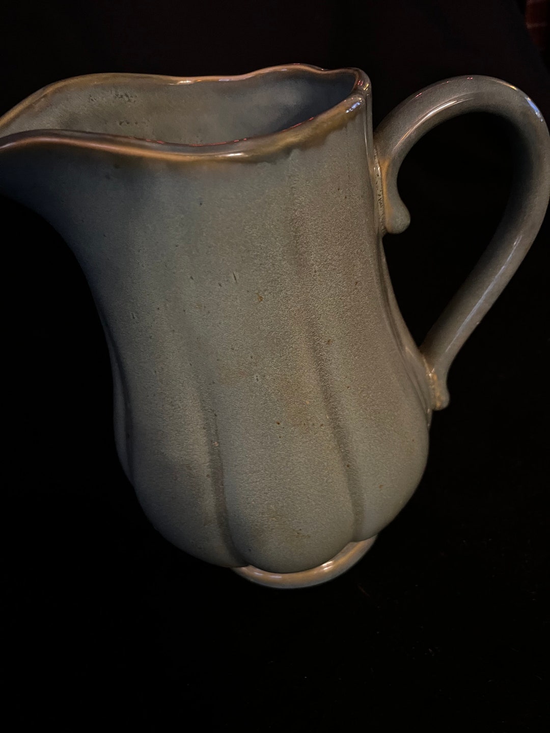 Roscher + Co-china Pitcher-9.5” Hobnail Green-roscher + CO - Etsy