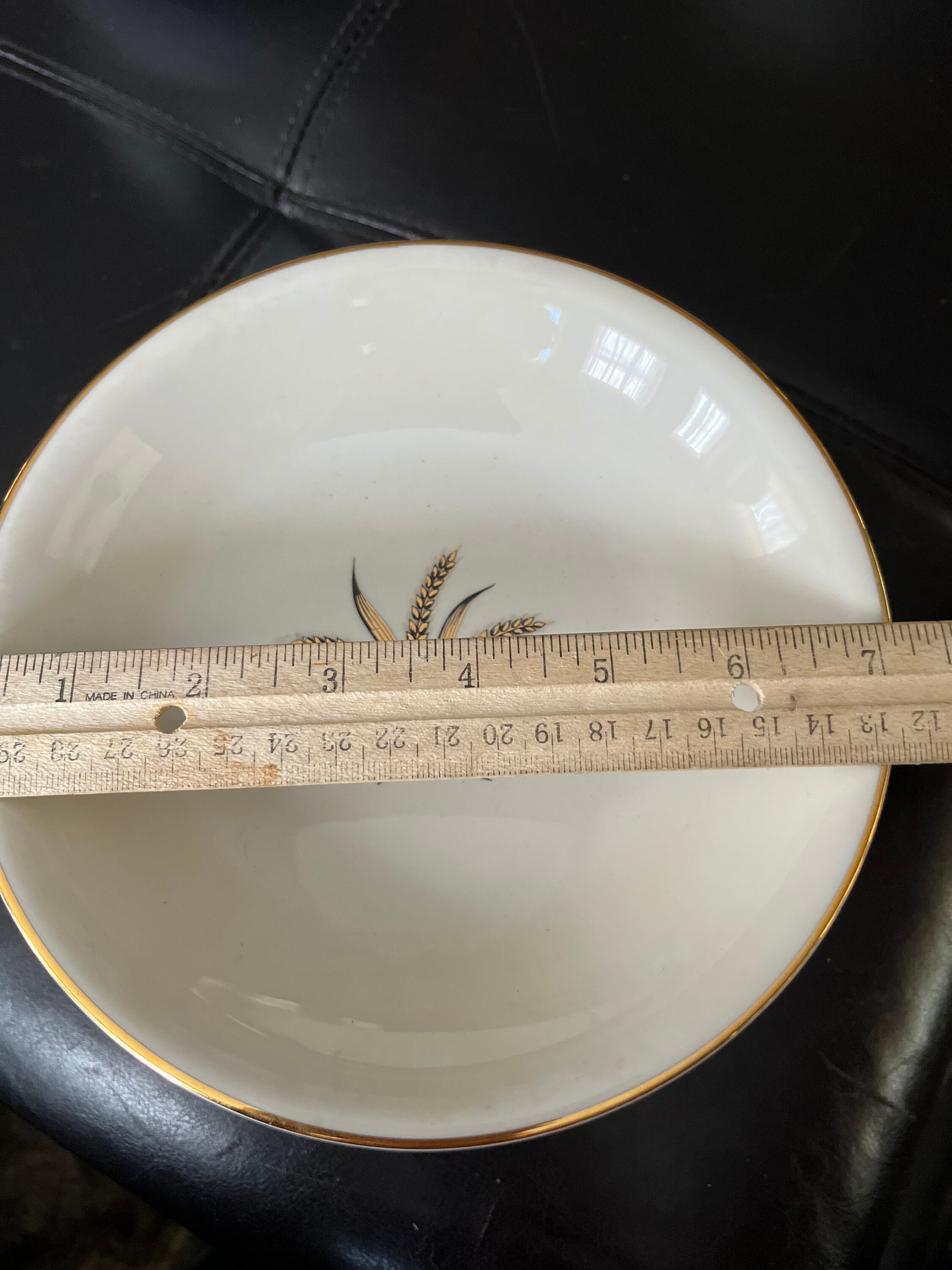 EMBASSY CHINA USA Wheat Pattern Gold/black Salad Bowls-8 Total - Etsy