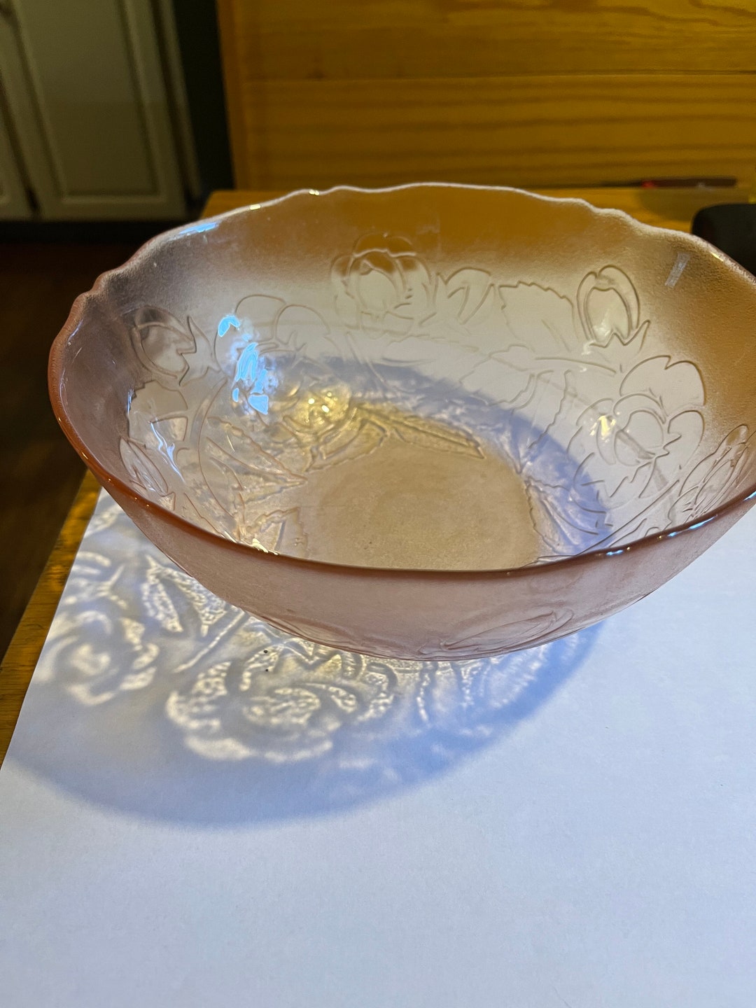 Vintage Arcoroc Luminarc Rosaline Pink Glass Dinner Plate Textured ...