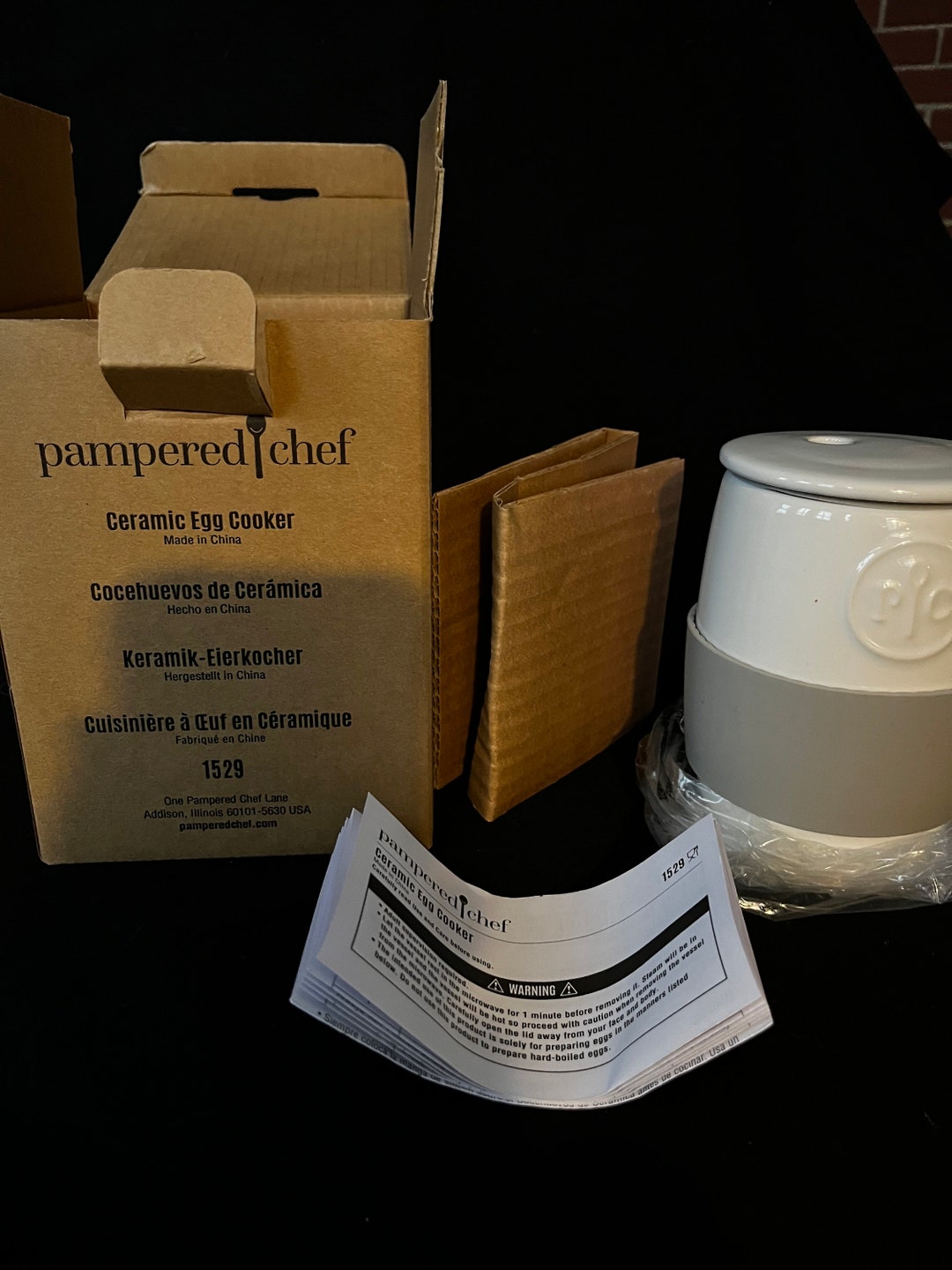 Pampered Chef-nib-ceramic Microwave Egg/cake/oatmeal Cooker/mug - Etsy