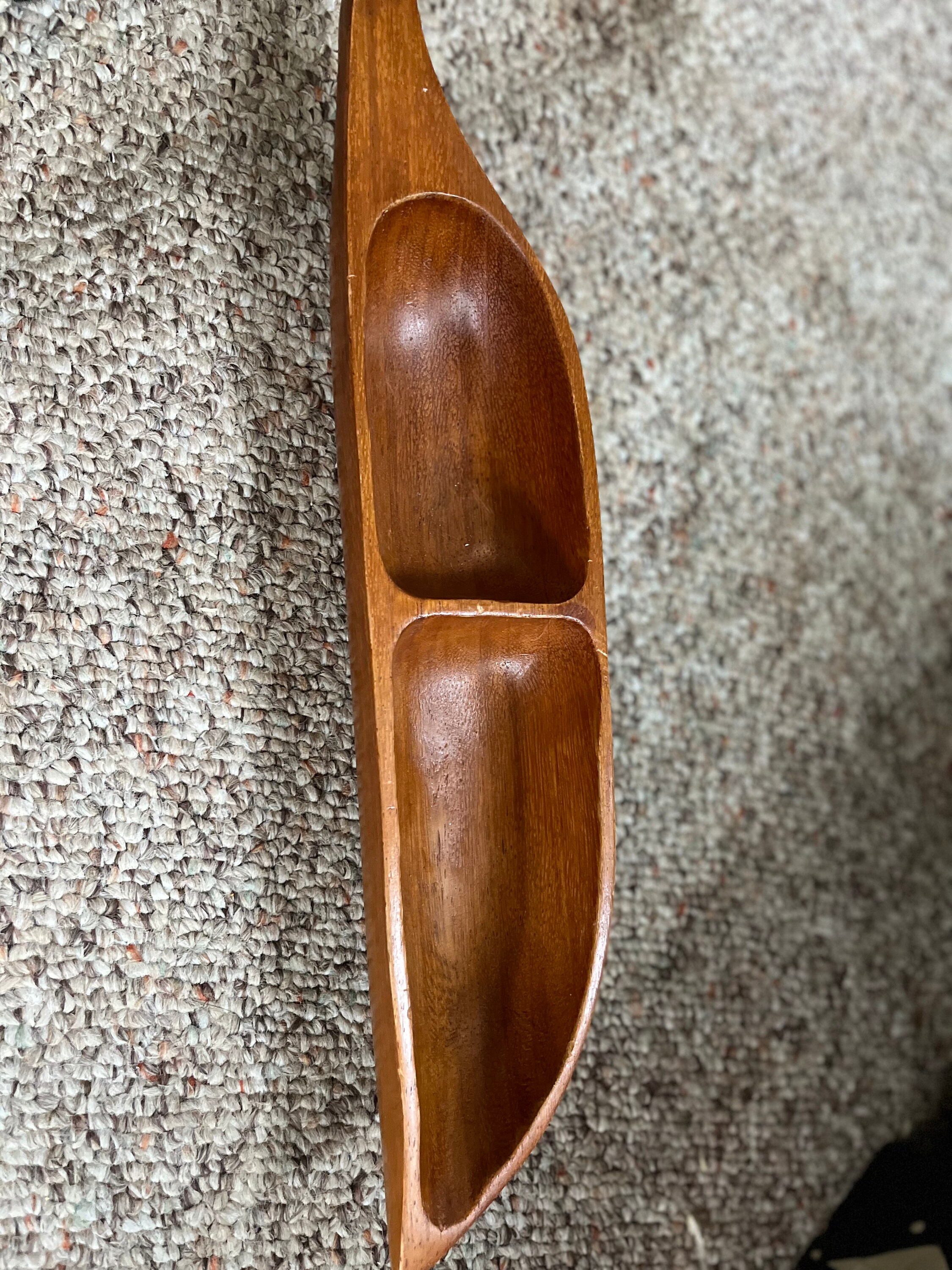 MCM Vintage Wooden Monkey Pod Dish - Etsy