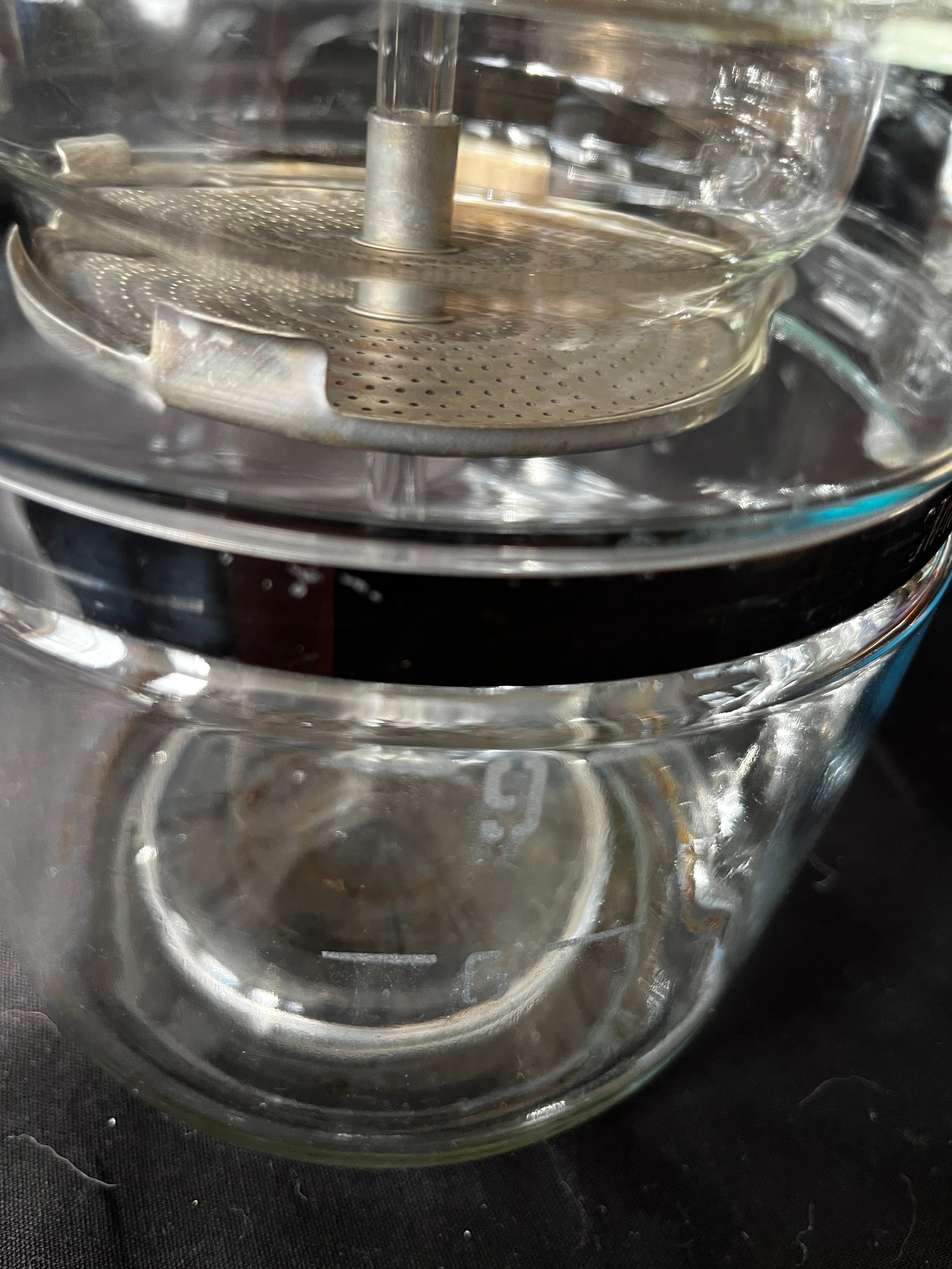 Pyrex Vintage Flameware 9 Cup Clear Glass Coffee Pot/percolator 7759-B ...