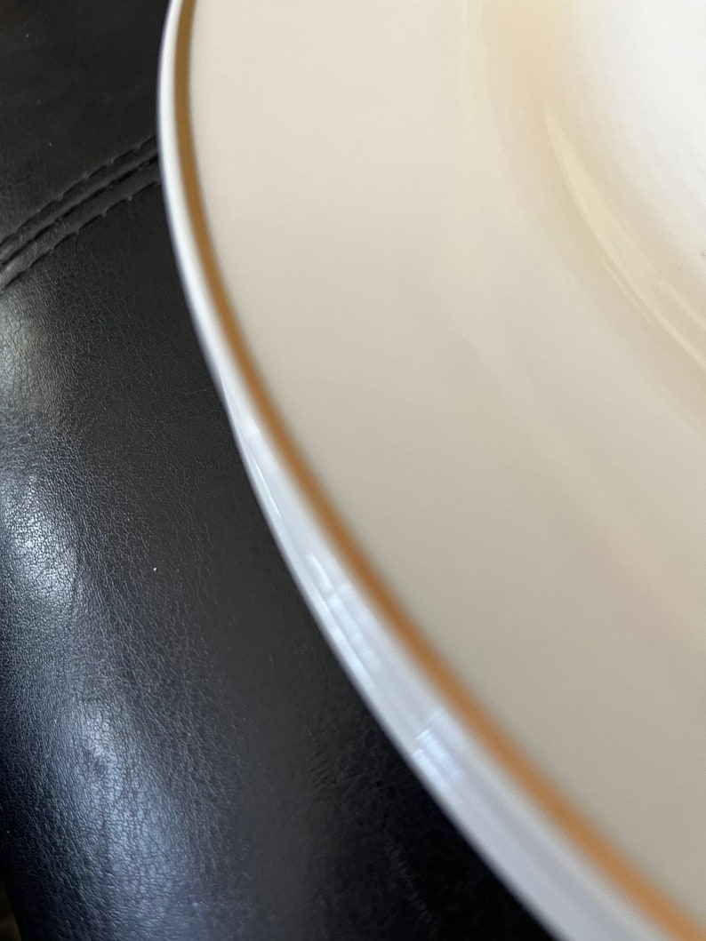 Royal Norfolk China 3 Dinner Plates Thin Gold Trim Retired - 10-3/8" W ...