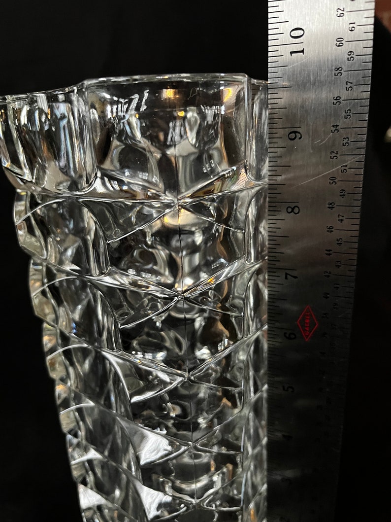 Luminarc-clear Heavy Glass-crystal-vase MCM Made in France 9 1/2” Tall ...