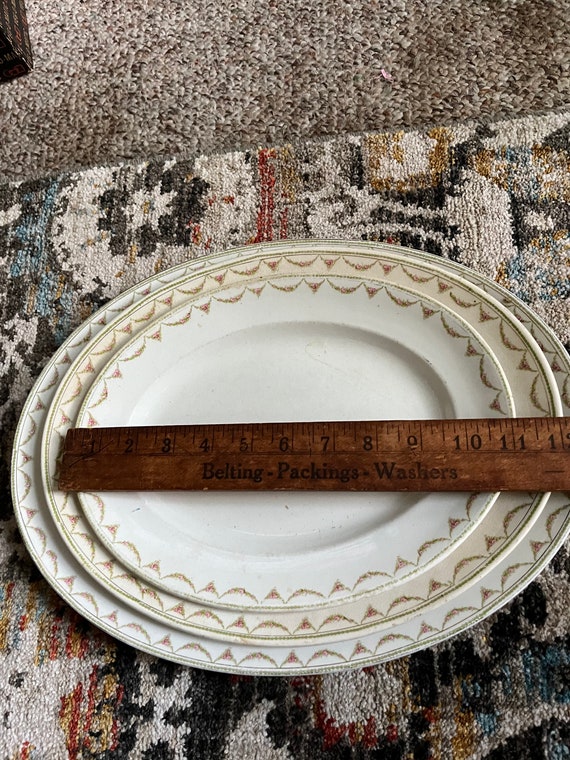 Set of 3-ANTIQUE MERCER China Serving Platters-semi-vitreous - Etsy