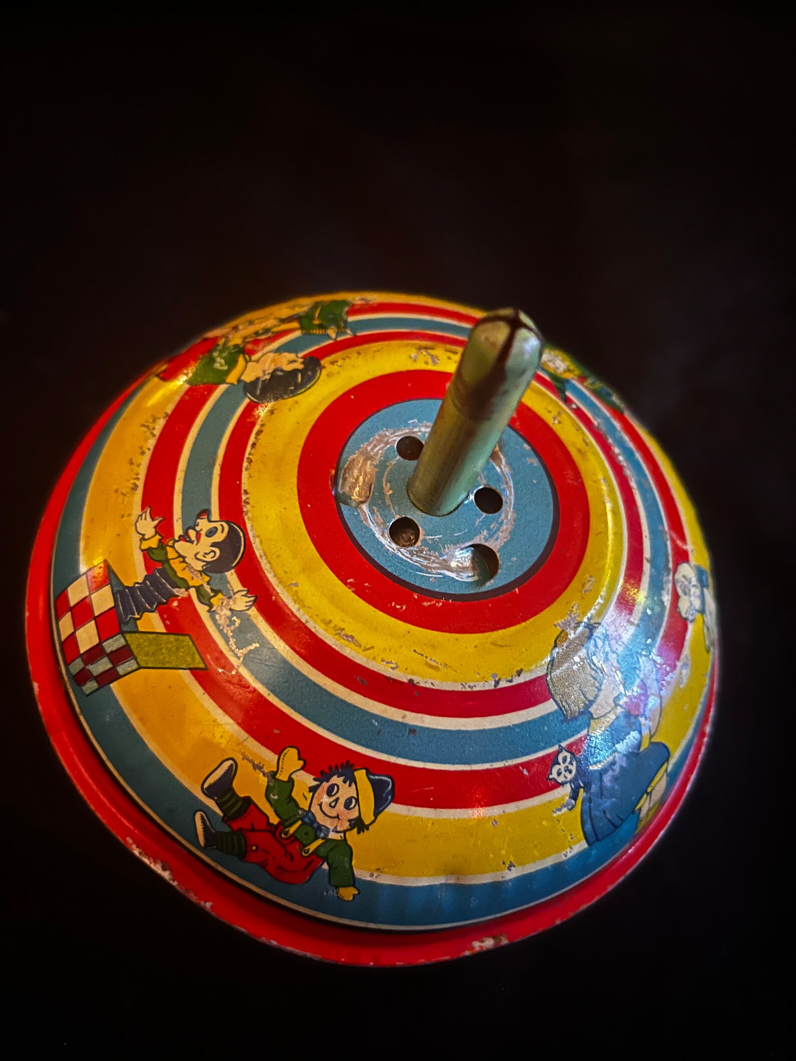 Vintage J. Chein Tin Lithograph Children's Toy Top A1-79 - Etsy