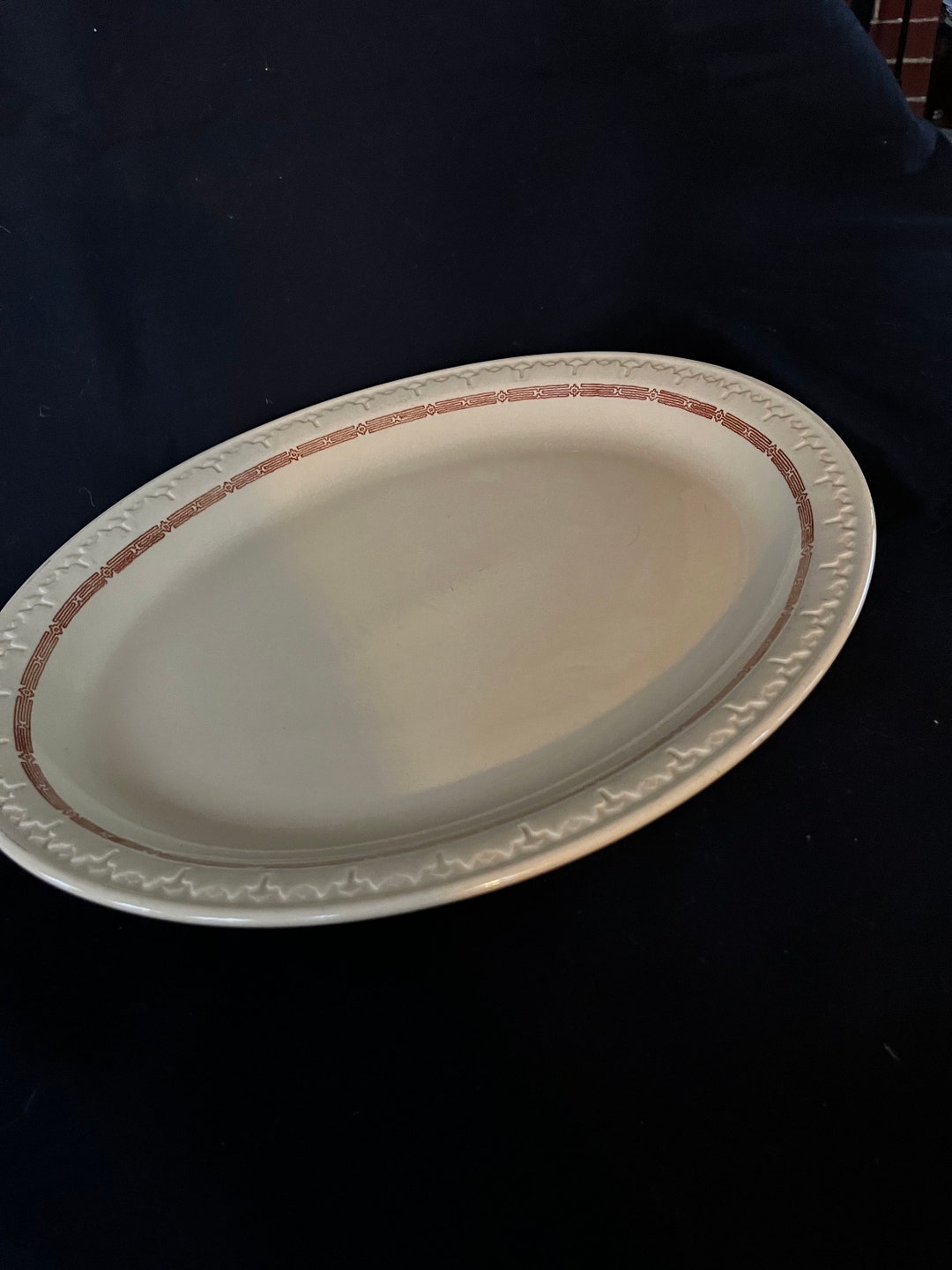 INCA Ware" Shenango Chinaware 13” Embossed Printed Serving Platter - Etsy