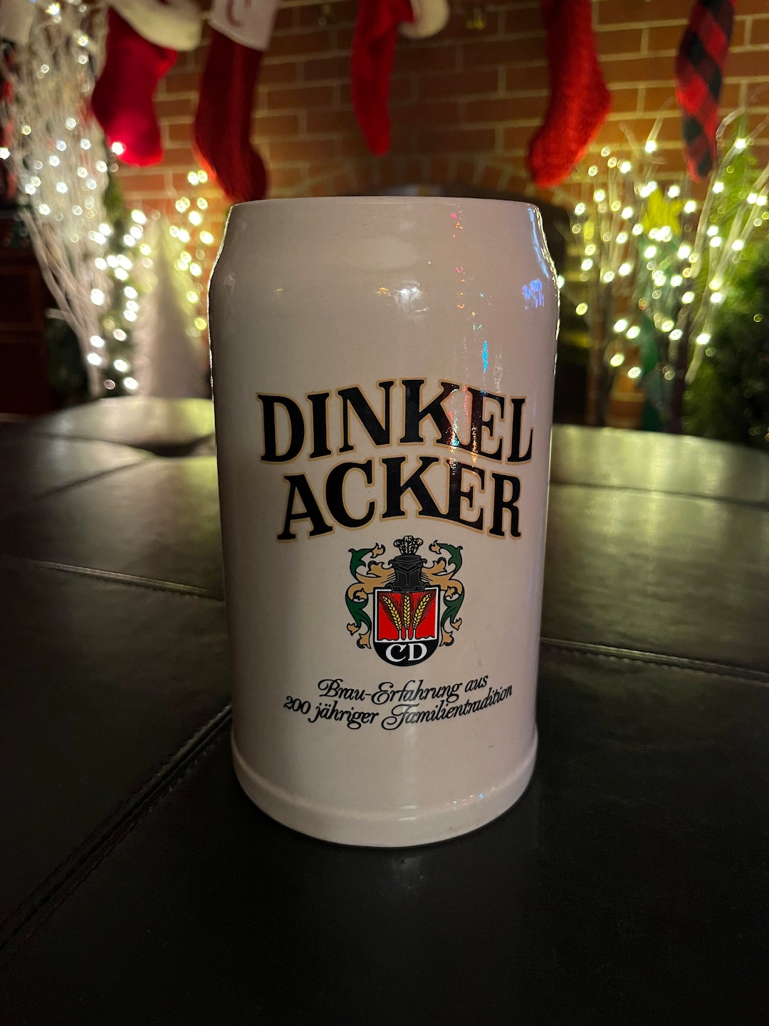 DINKEL ACKER, 200 Jahriger/year, 1 Liter Beer Pottery Mug/stein-collectors Item - Etsy