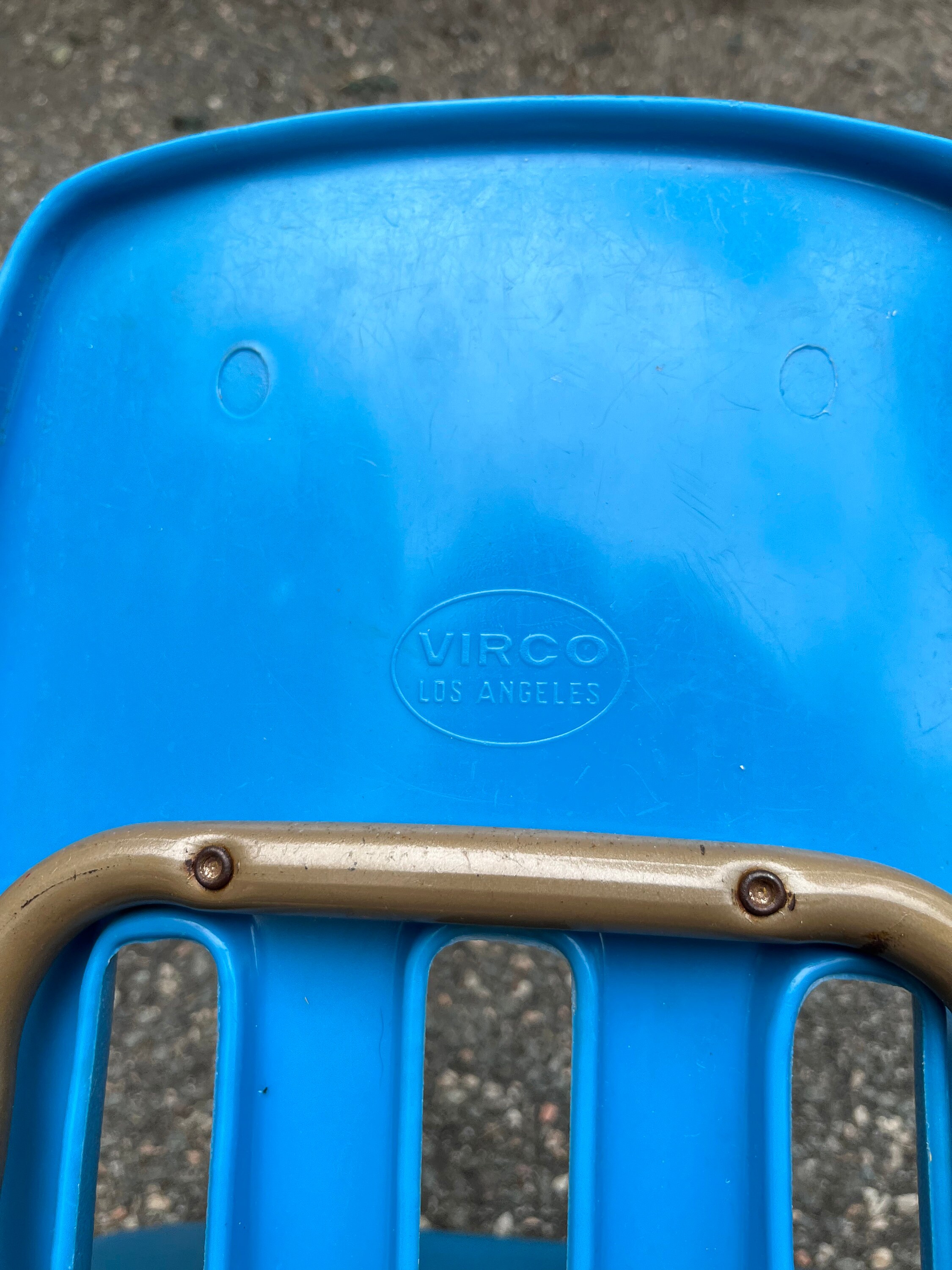 MCM Virco Blue Child’s Chair-pair - Etsy