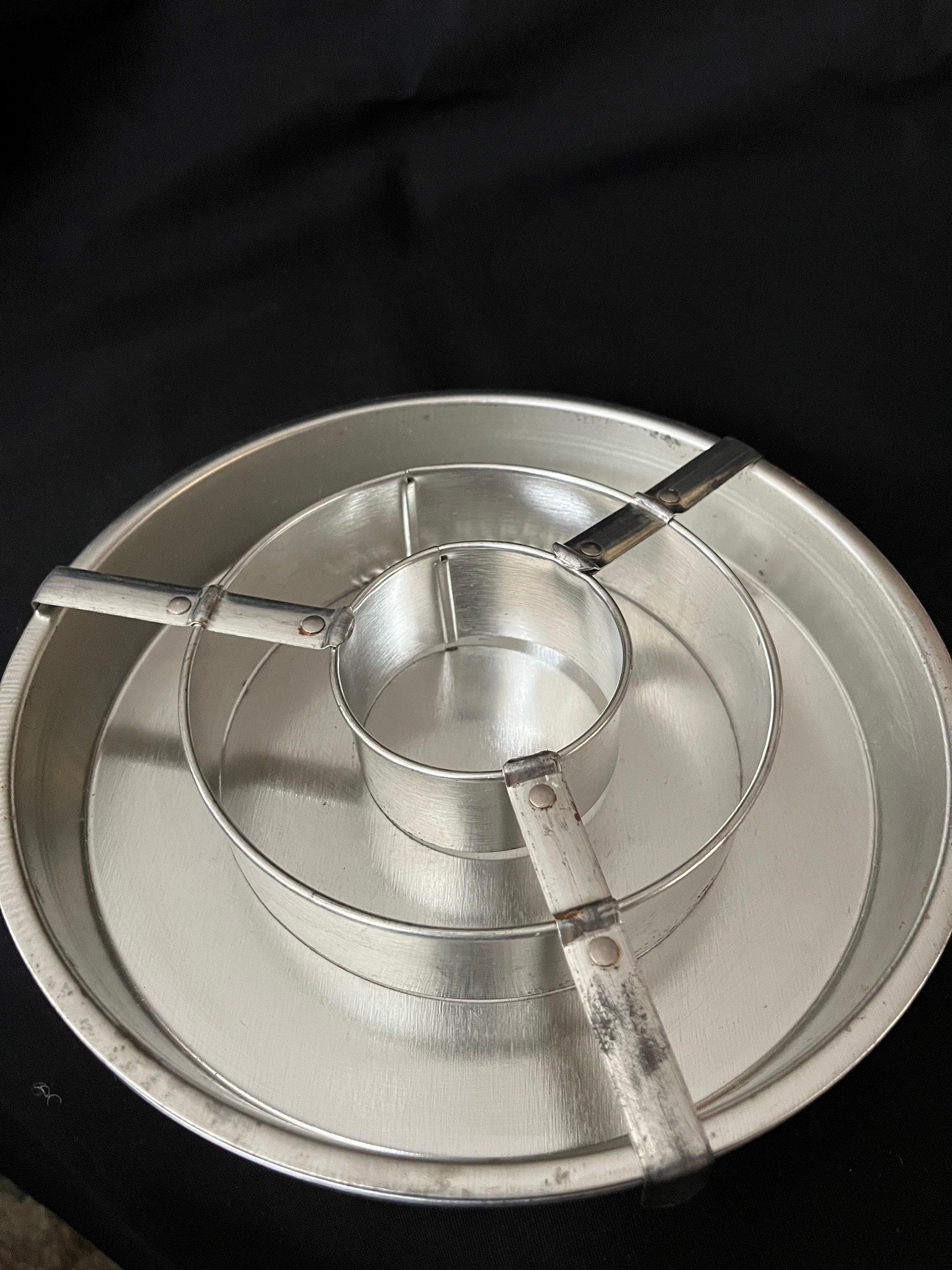 Bake King Vintage Checkered Marble Cake Pan Set, 8 1/4”x 1 1/4”- 3 Pans ...