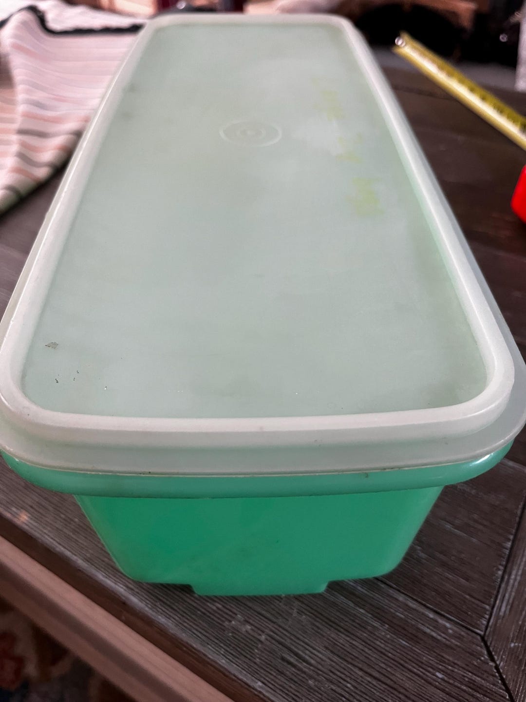 Tupperware-vintage Bread/celery/vegetable Keeper #782-4- Green-3 Pieces ...