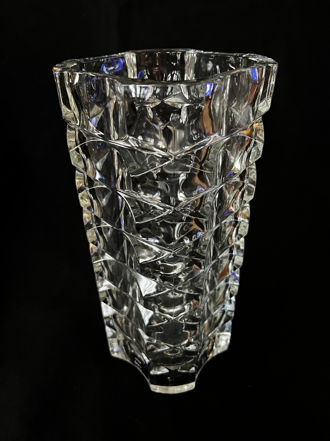 Luminarc-clear Heavy Glass-crystal-vase MCM Made in France 9 1/2” Tall ...
