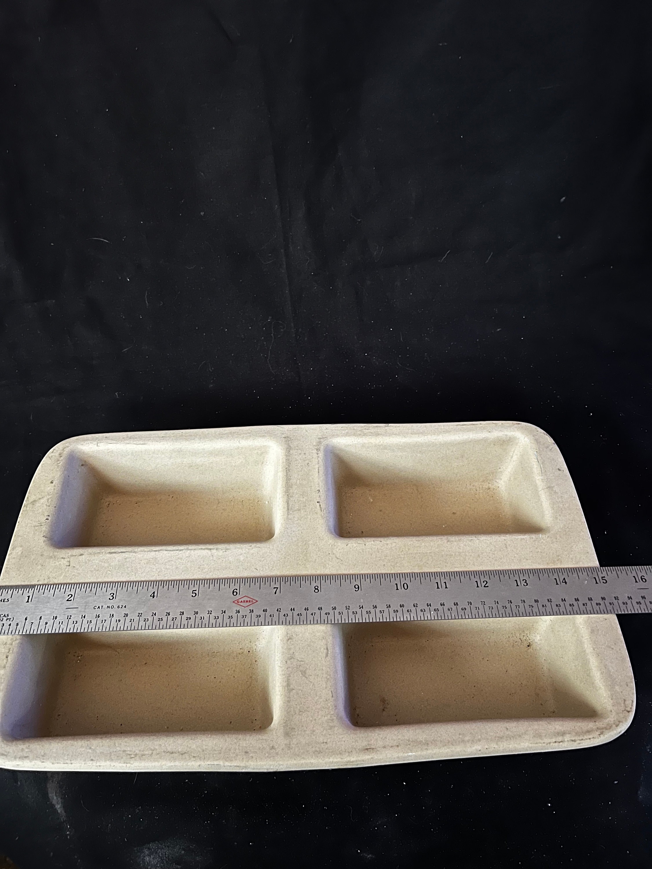 Pampered Chef Stoneware-4 Mini Loaf Bread Pan-family Heritage Classic ...