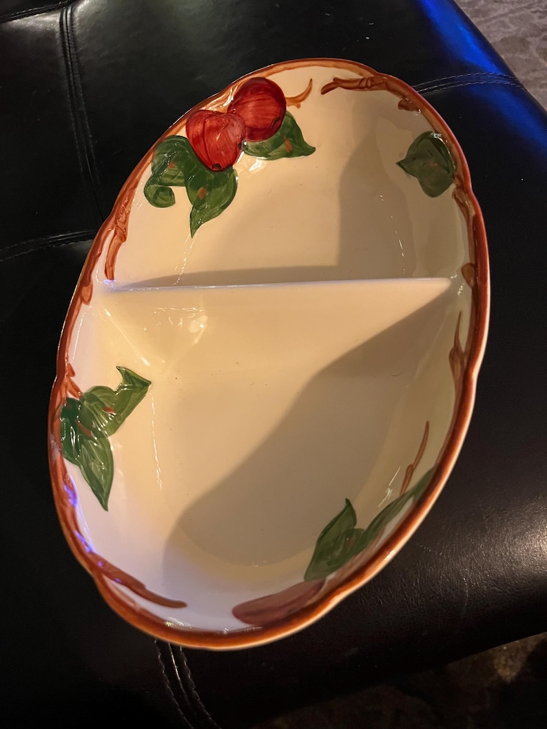 Franciscan Apple-divided Serving Bowl/dish Piece 22-68- American ...