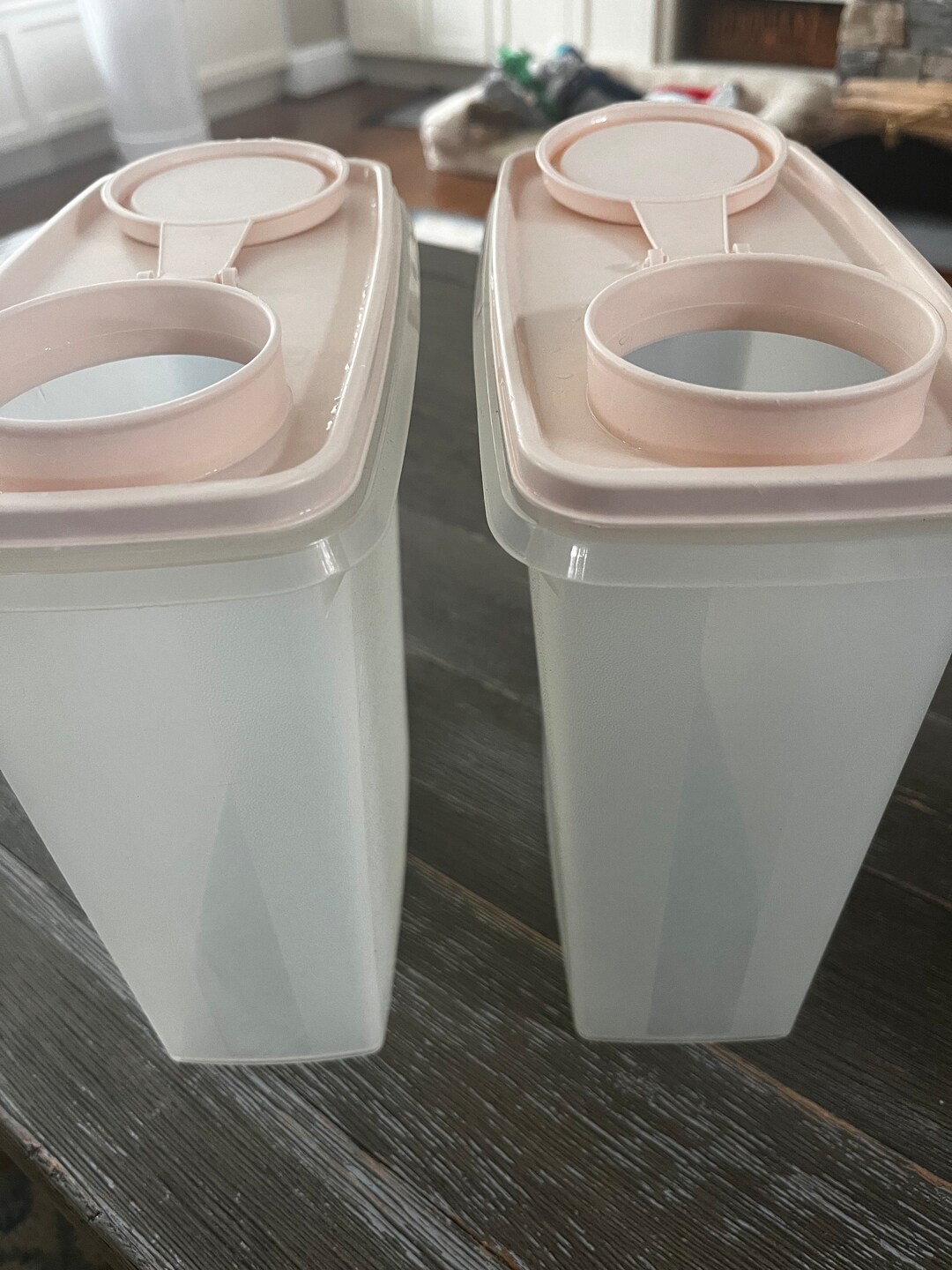 Tupperware Store-n-pour Container #469-9, 471-10-pink Lids #471-11 - Etsy