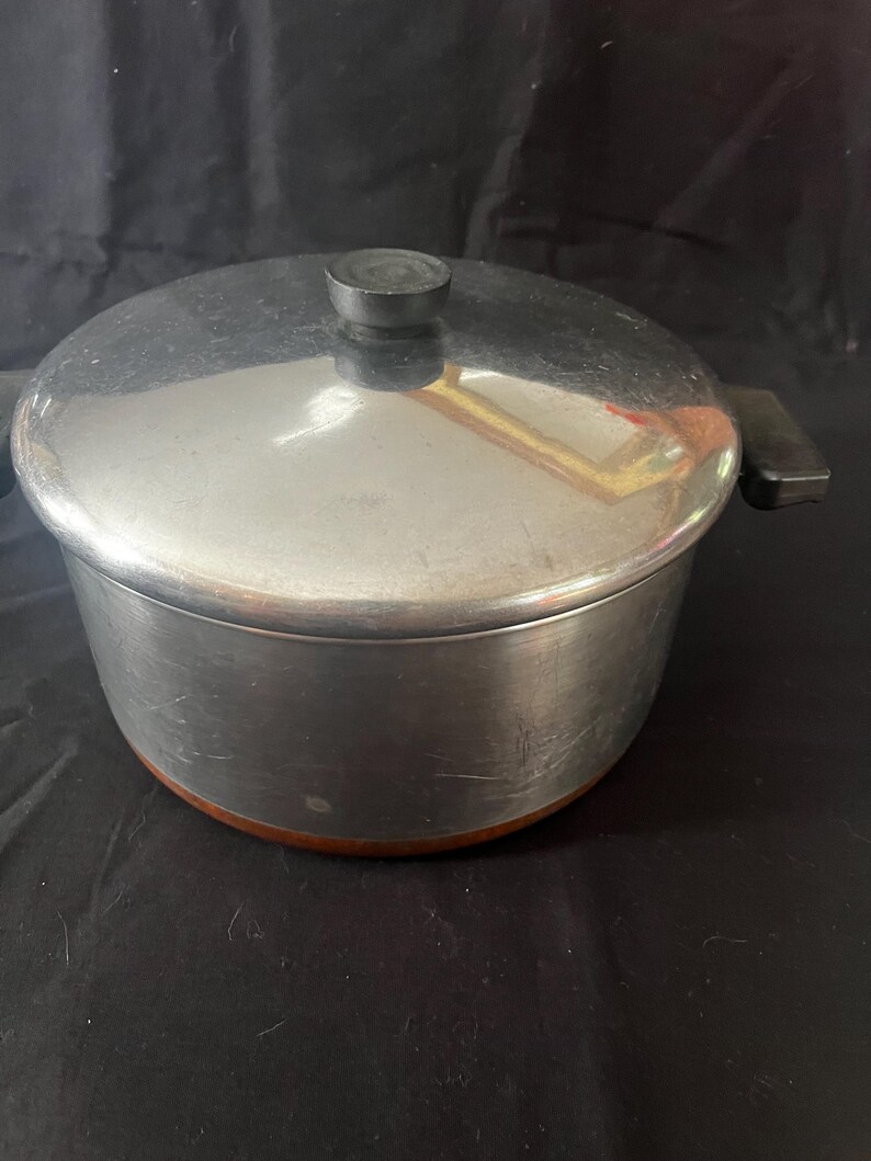 Revere Ware-copper Bottom-stock Pot W/lid Clinton IL USA #63973-vintage ...
