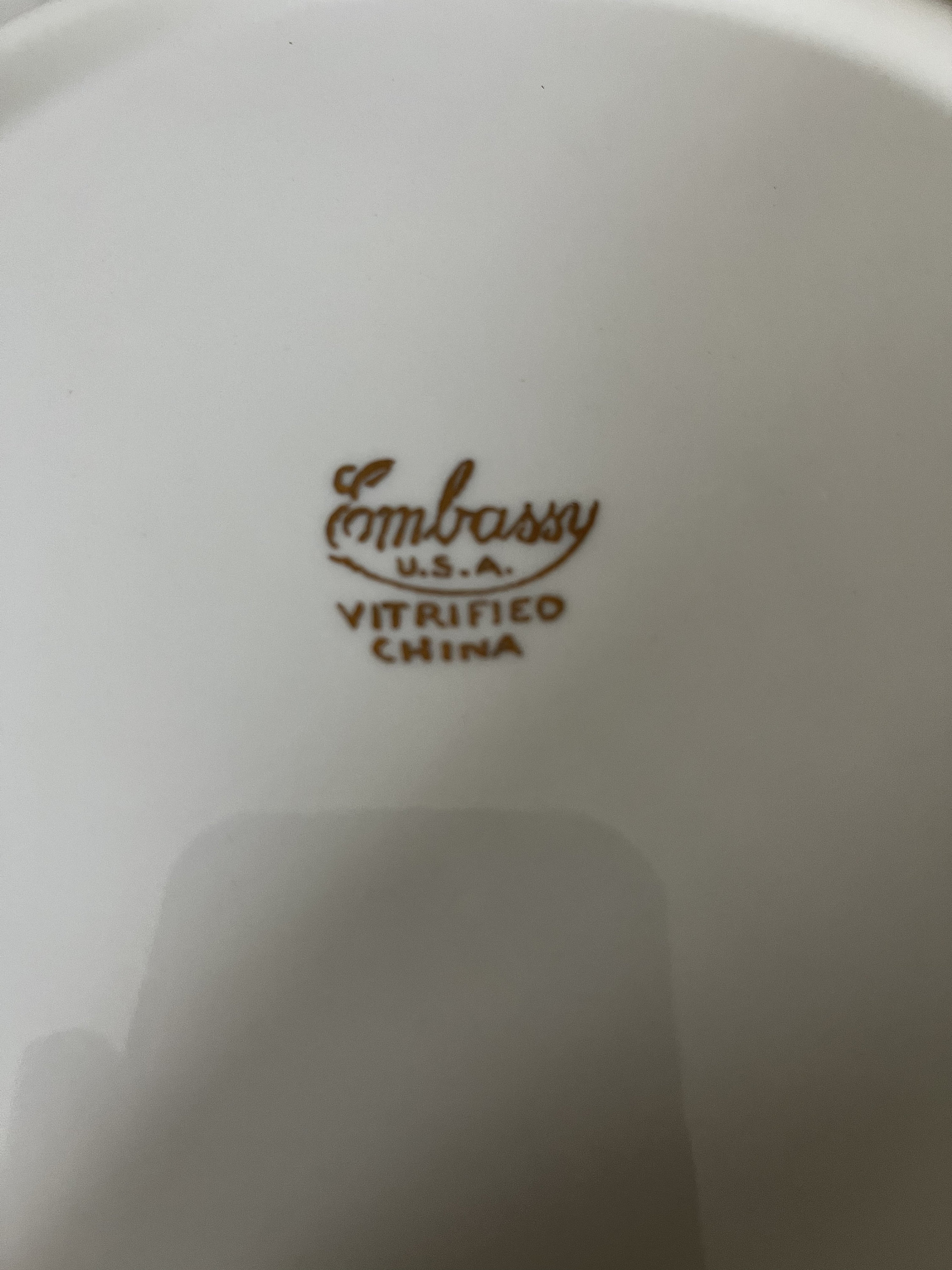 EMBASSY CHINA USA Vitrified Gold/black Wheat Pattern Dinner Plates-7 - Etsy